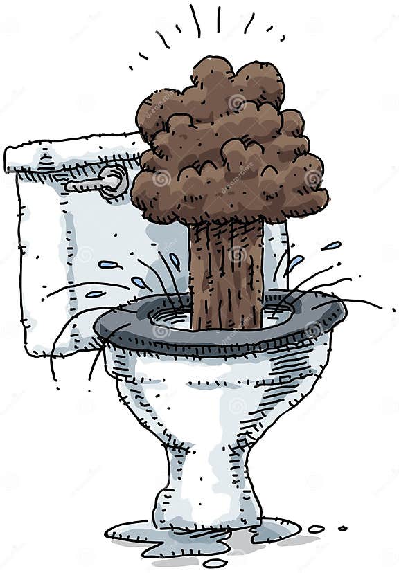 Toilet Explosion stock illustration. Illustration of burst - 22181468