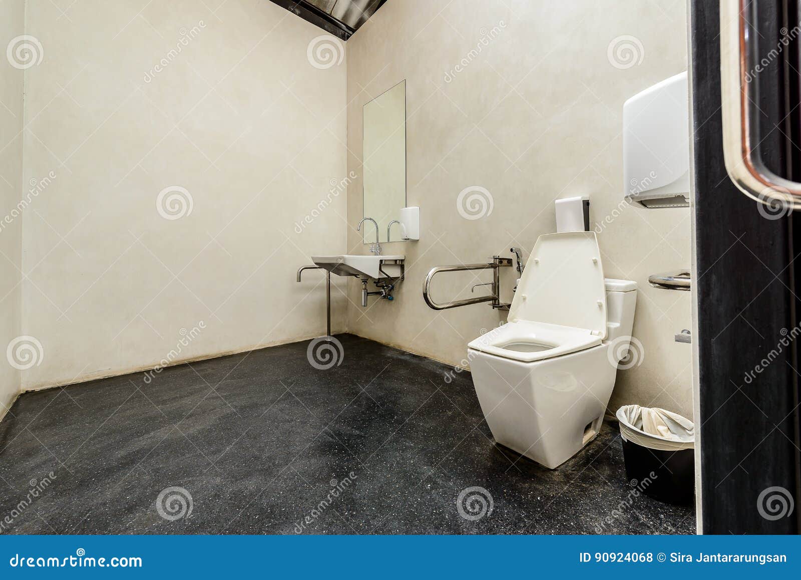 Toilet with Friendly Design for People with Disability Stock Photo ...