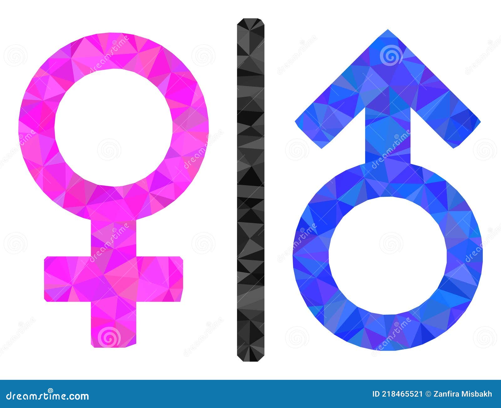 Toilet Gender Symbol Triangle Lowpoly Flat Icon Stock Vector ...