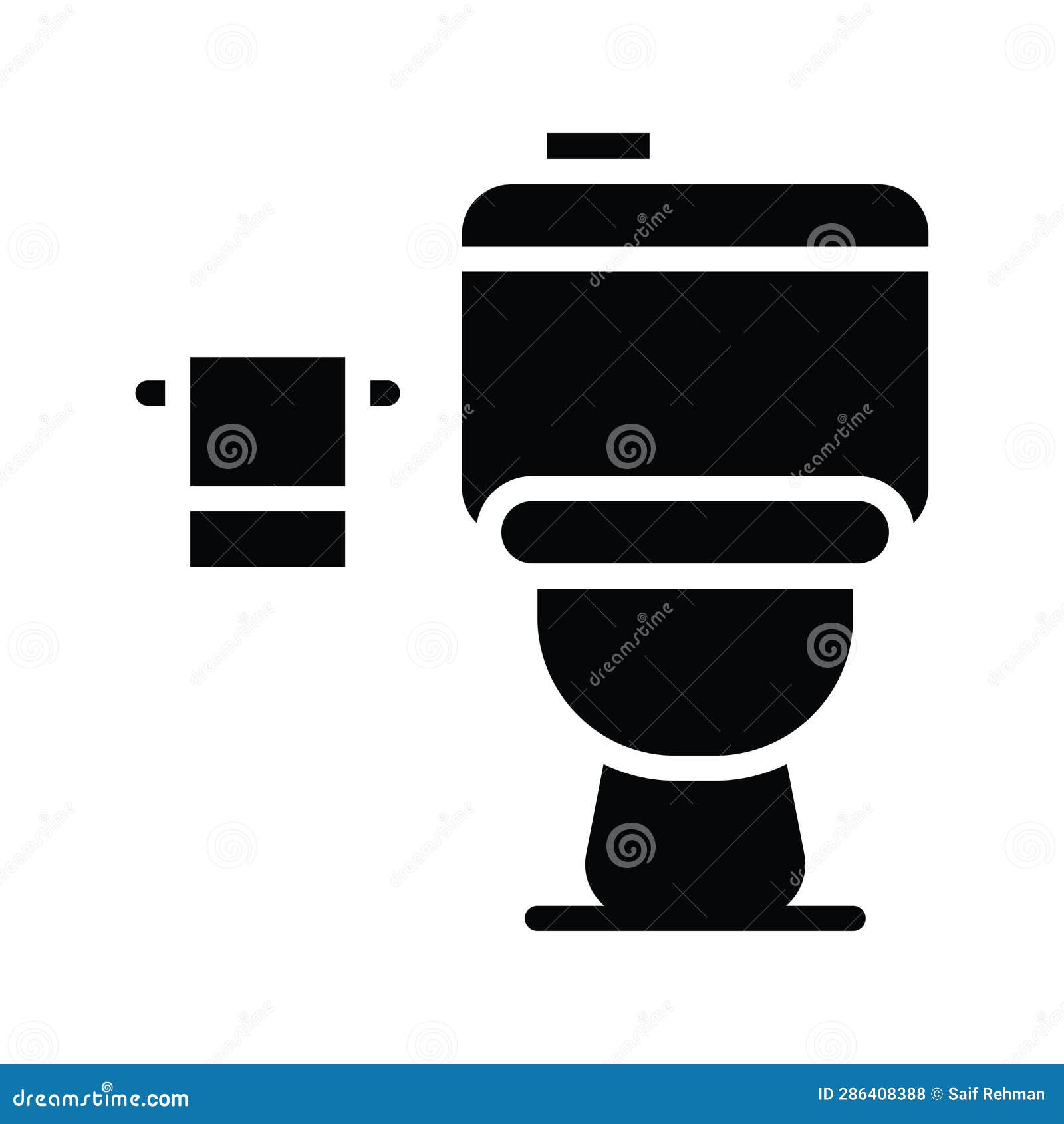 Toilet Hygiene Vector Solid Icon Style Illustration. EPS 10 File Stock ...