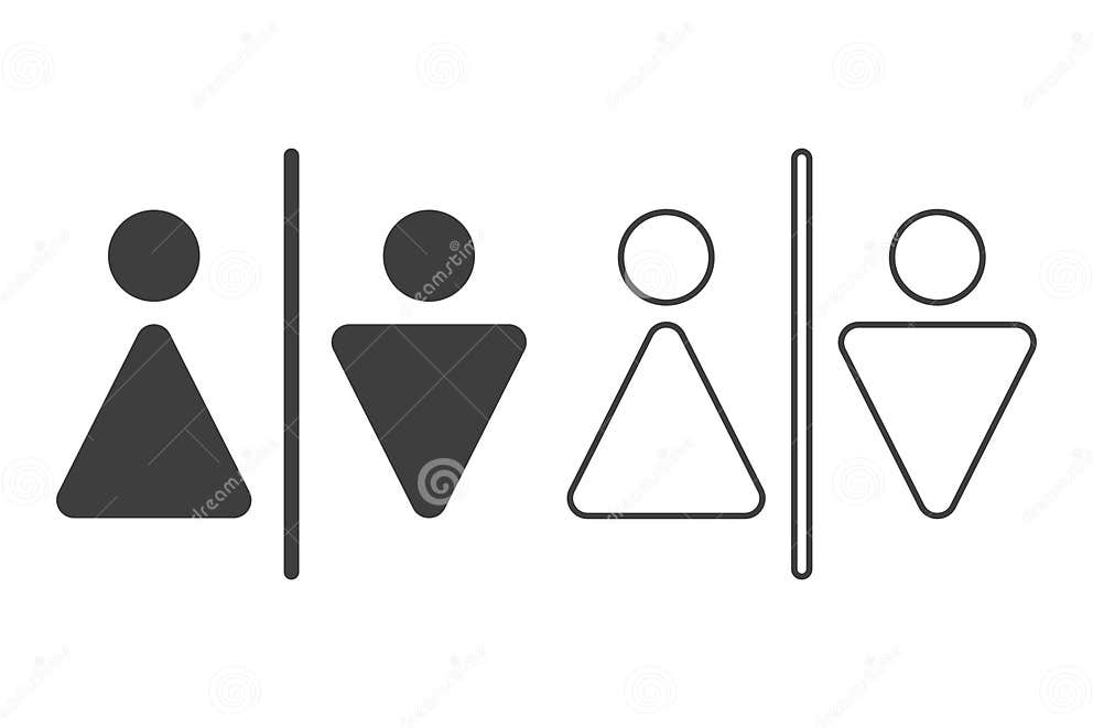 Toilet Icon on a White Background Stock Vector - Illustration of icon ...