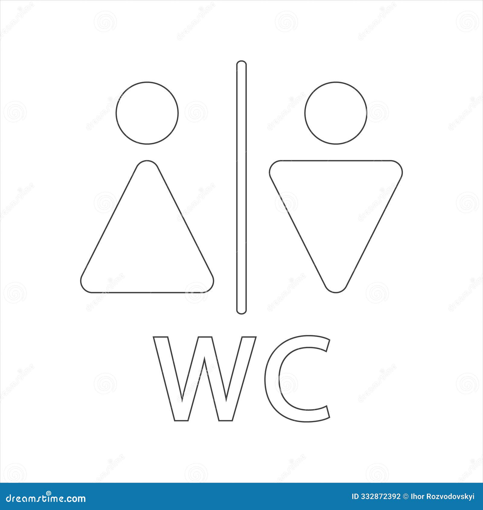 Toilet Icon on a White Background Stock Vector - Illustration of closet ...