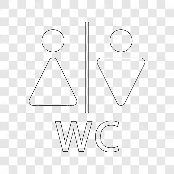 Toilet Icon on a White Background Stock Vector - Illustration of ...