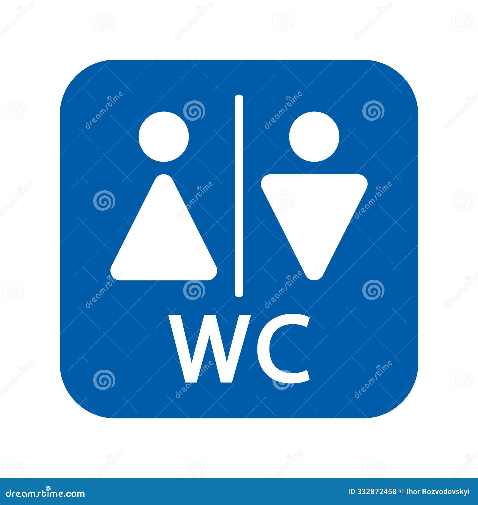 Toilet Icon on a White Background Stock Vector - Illustration of toilet ...