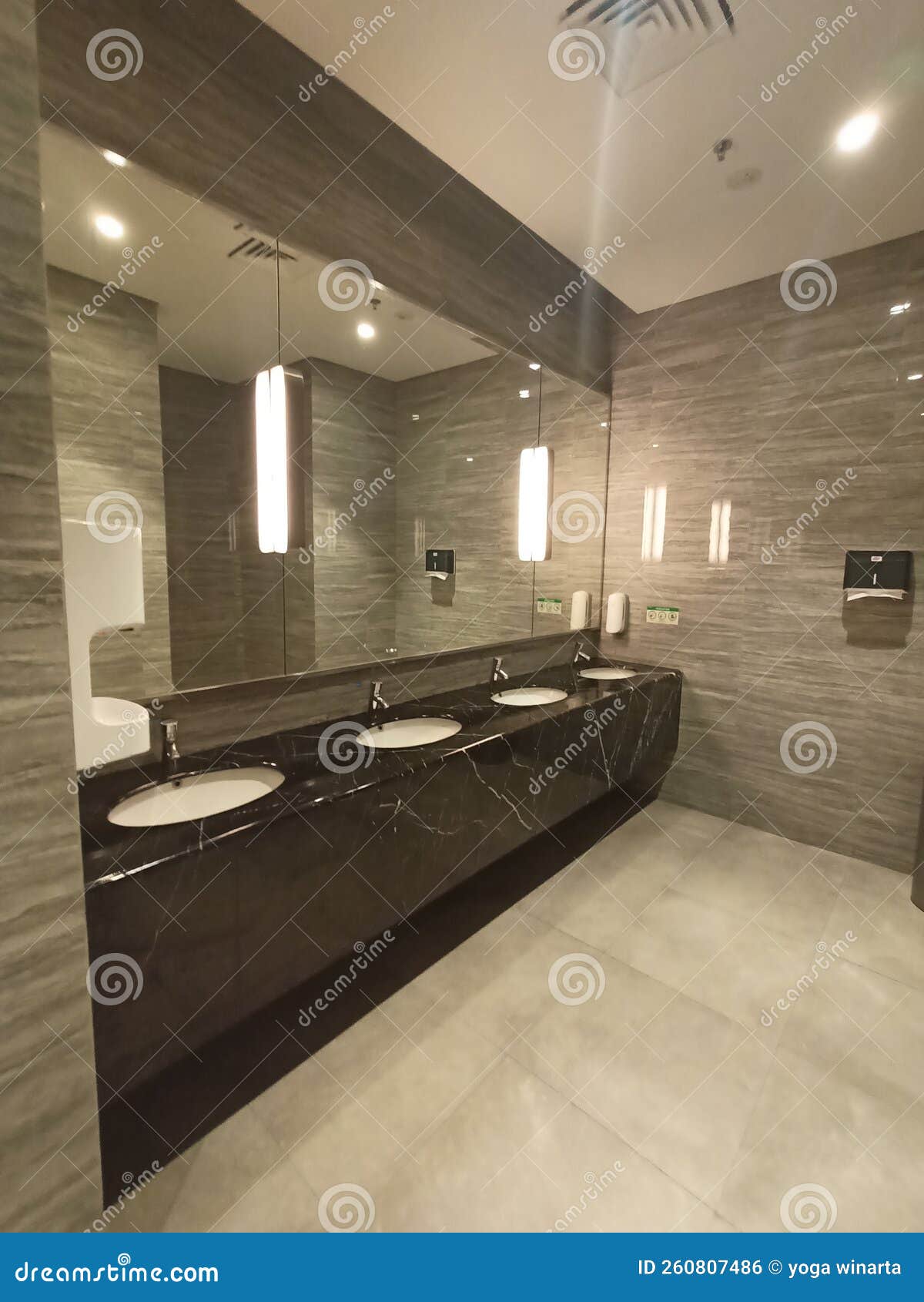 Toilet Interior Design at Retail Building Stock Photo - Image of ...