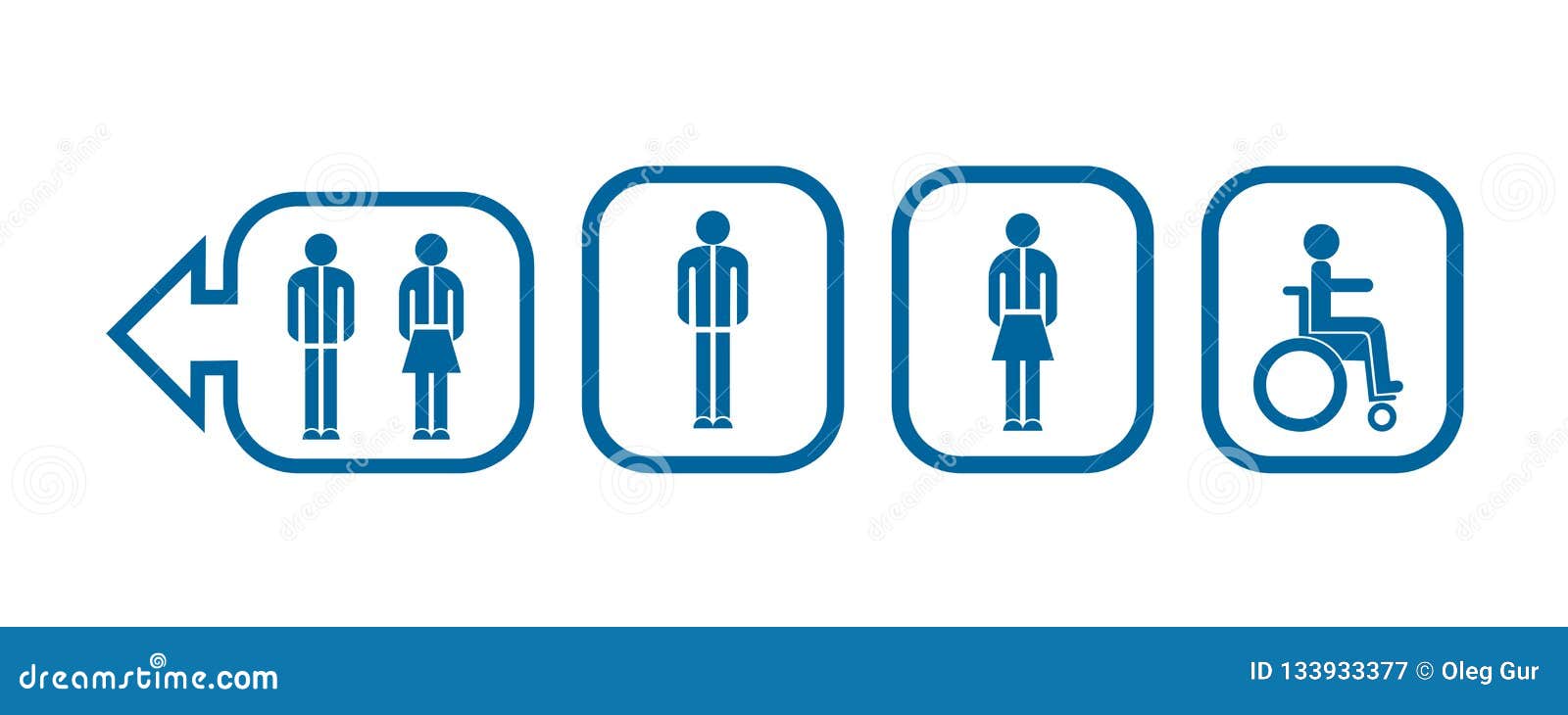 Toilet Logo. Isolated Toilet Sign on White Background Stock Vector ...