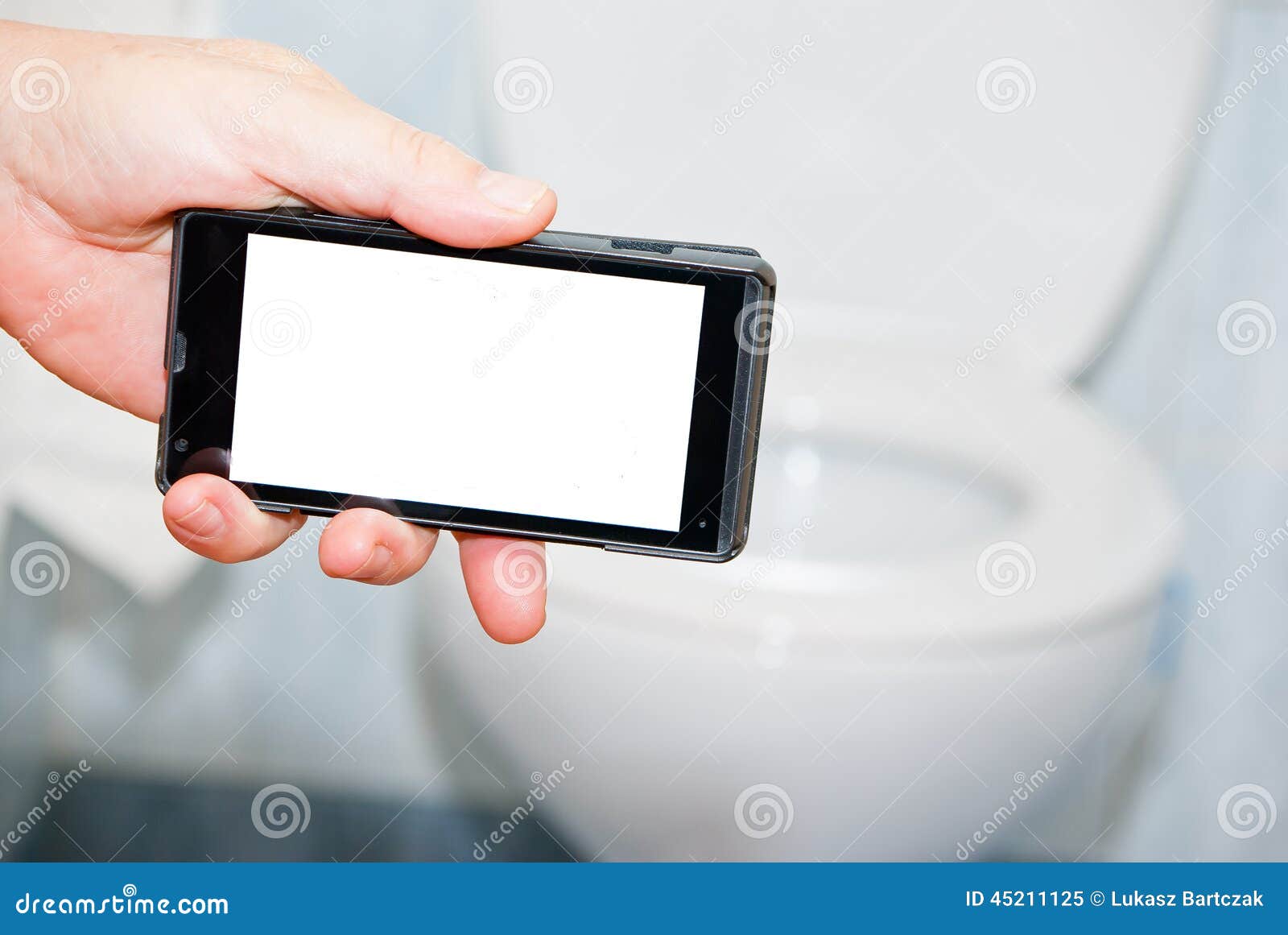 Toilet stock image. Image of smartphone, cleaning, future - 45211125