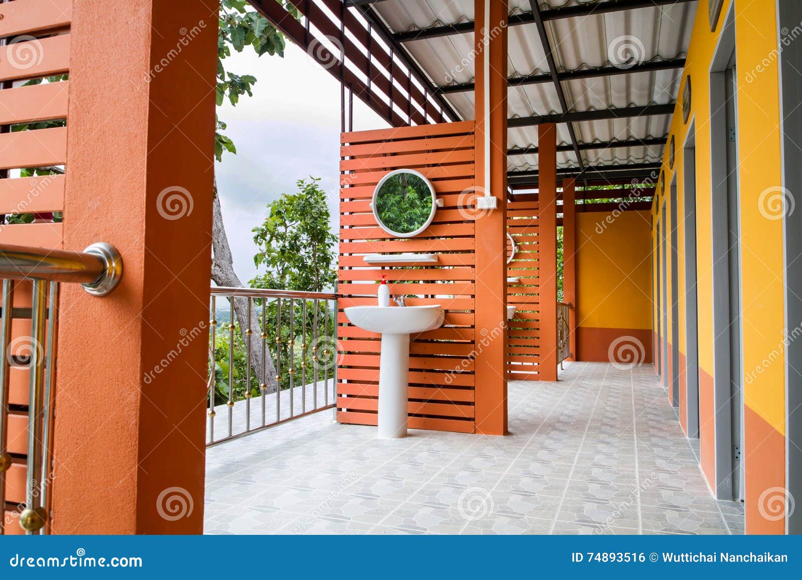Toilet in nature stock photo. Image of green, abstract - 74893516