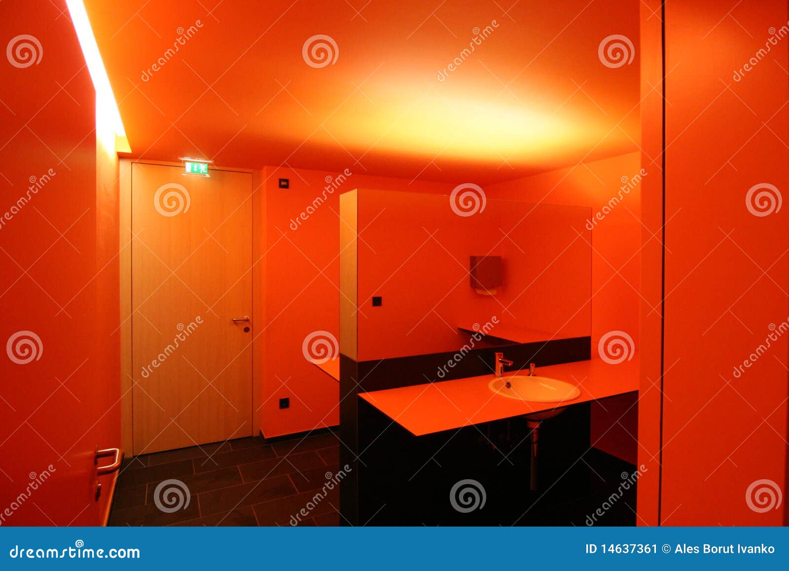 Toilet in orange stock image. Image of lavabo, toilet - 14637361