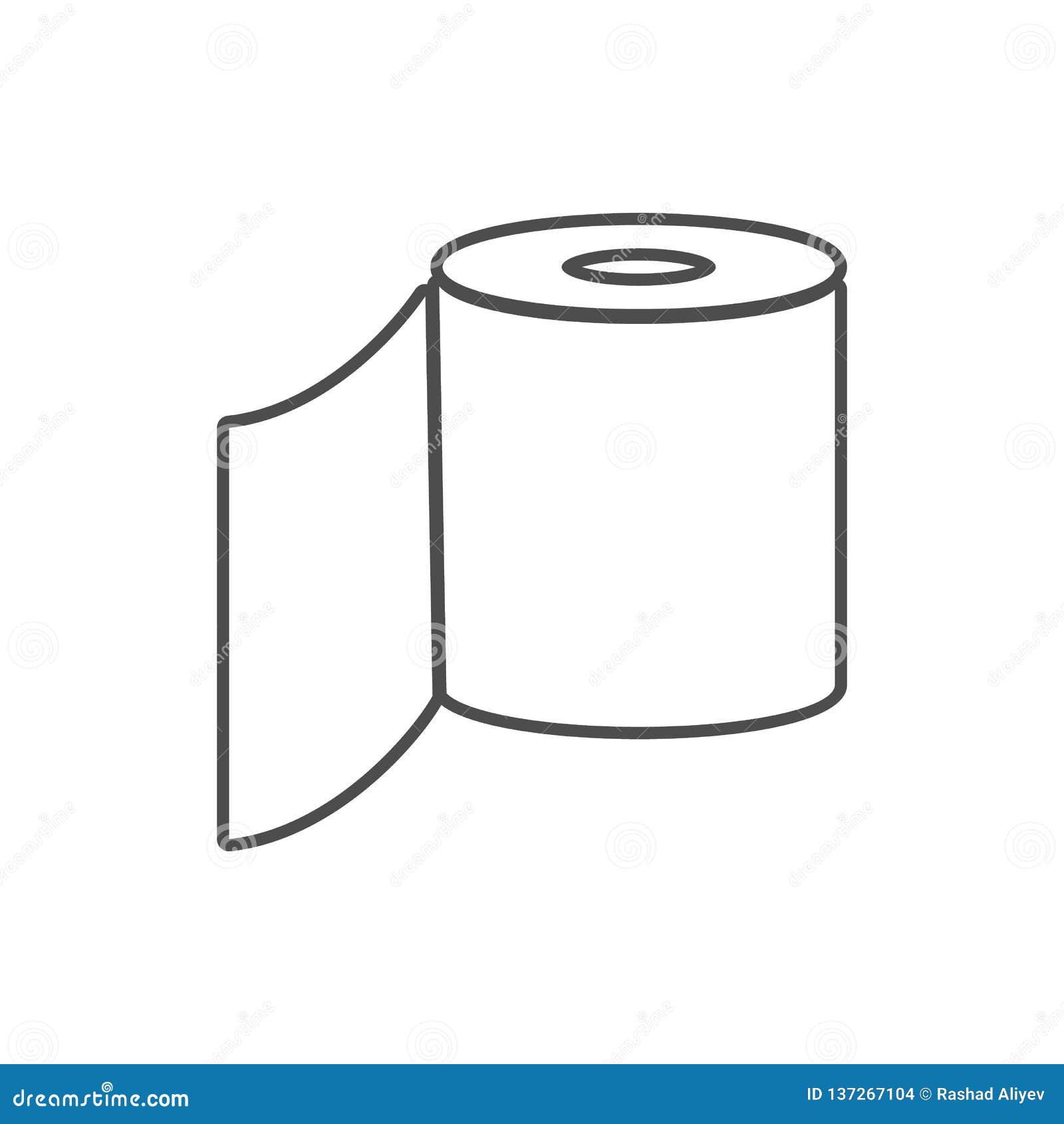 Toilet Paper Icon. Element of Cyber Security for Mobile Concept and Web ...