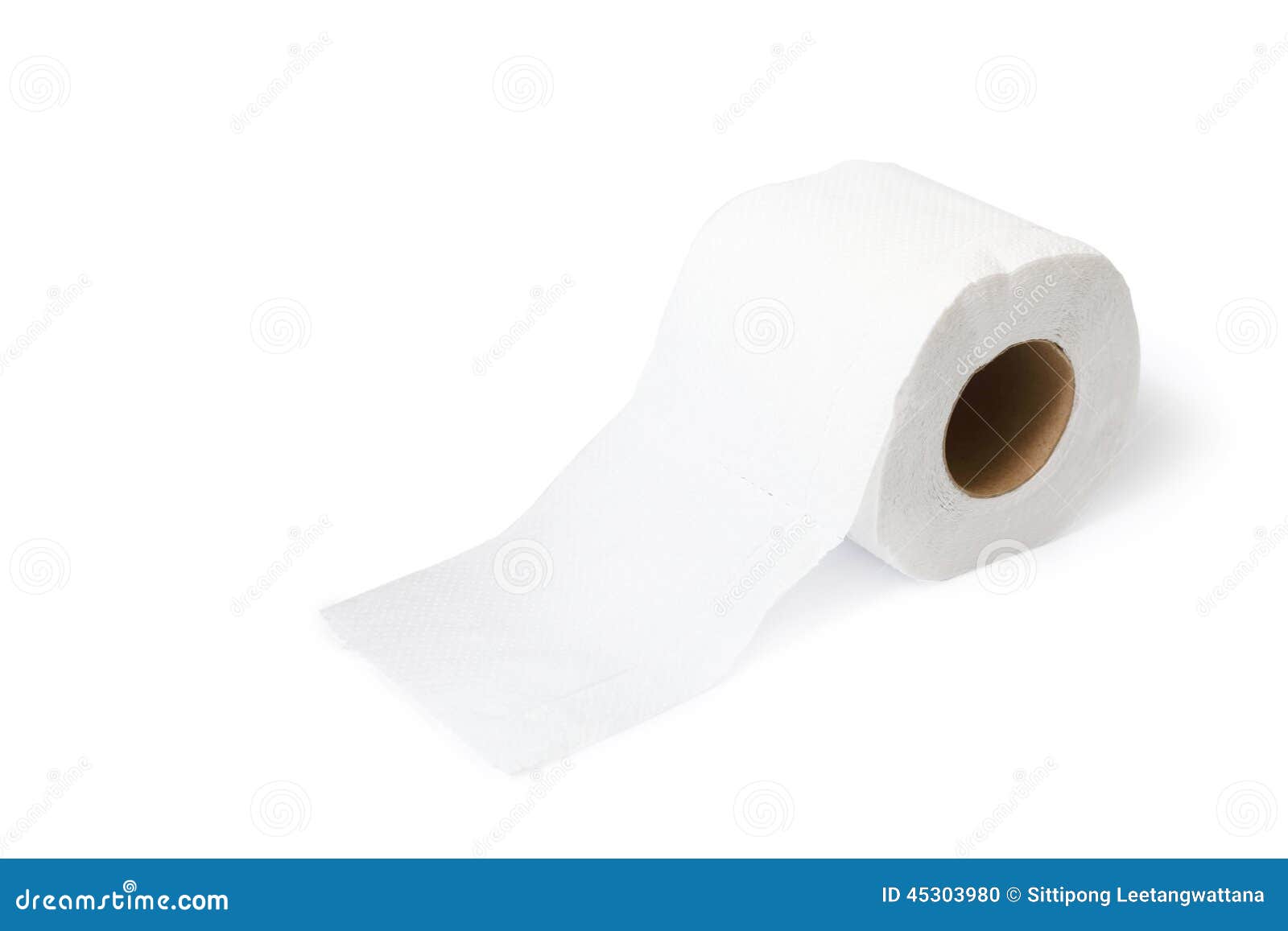 Toilet Paper Isolated on White Background Stock Photo - Image of ...