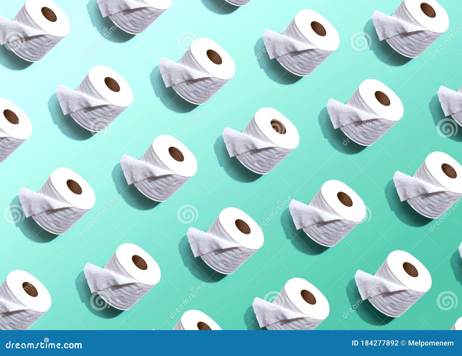 Toilet Paper Minimal Pattern Stock Illustration - Illustration of green ...