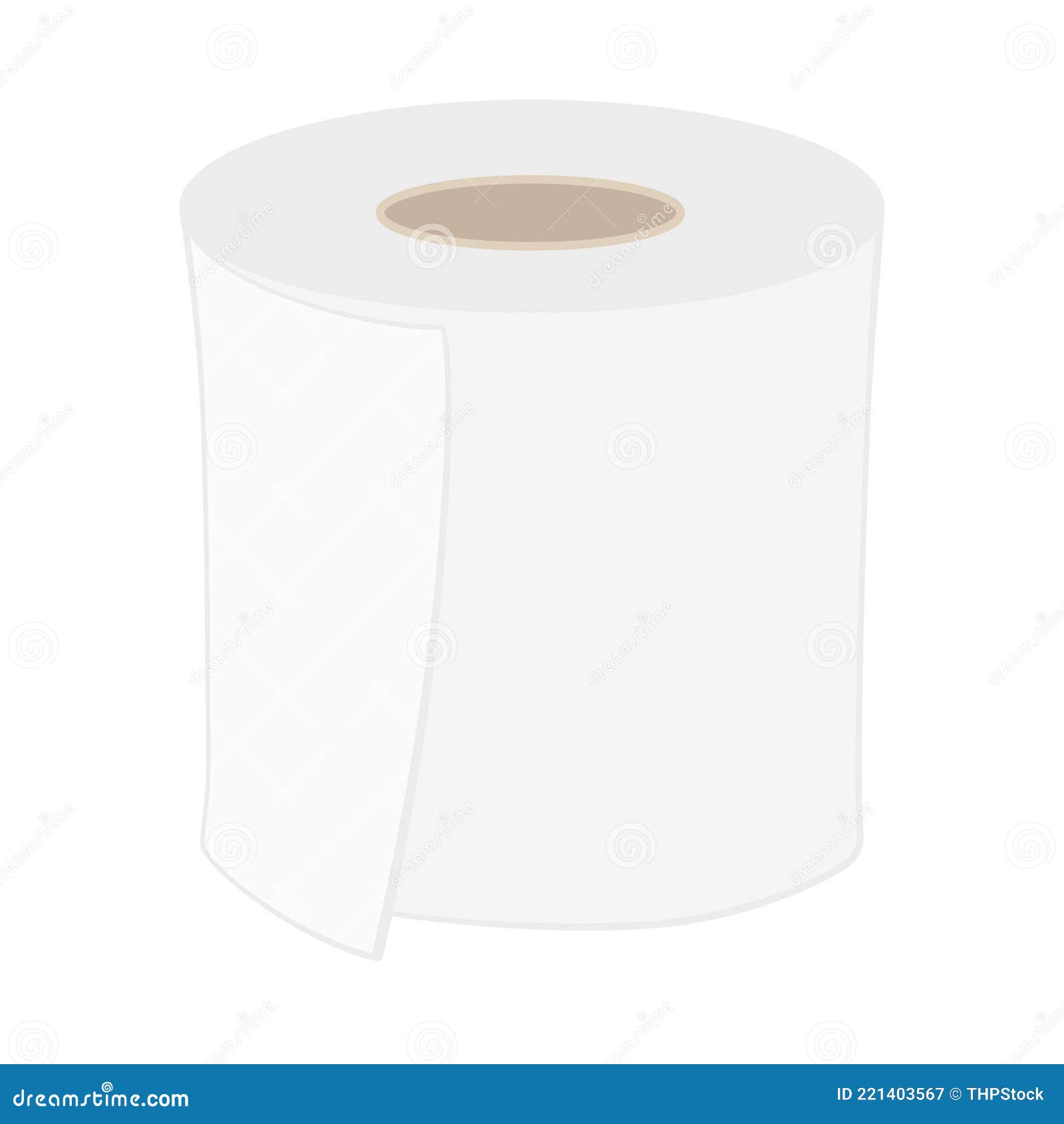Toilet Paper Roll Vector Icon Stock Vector - Illustration of bathroom ...