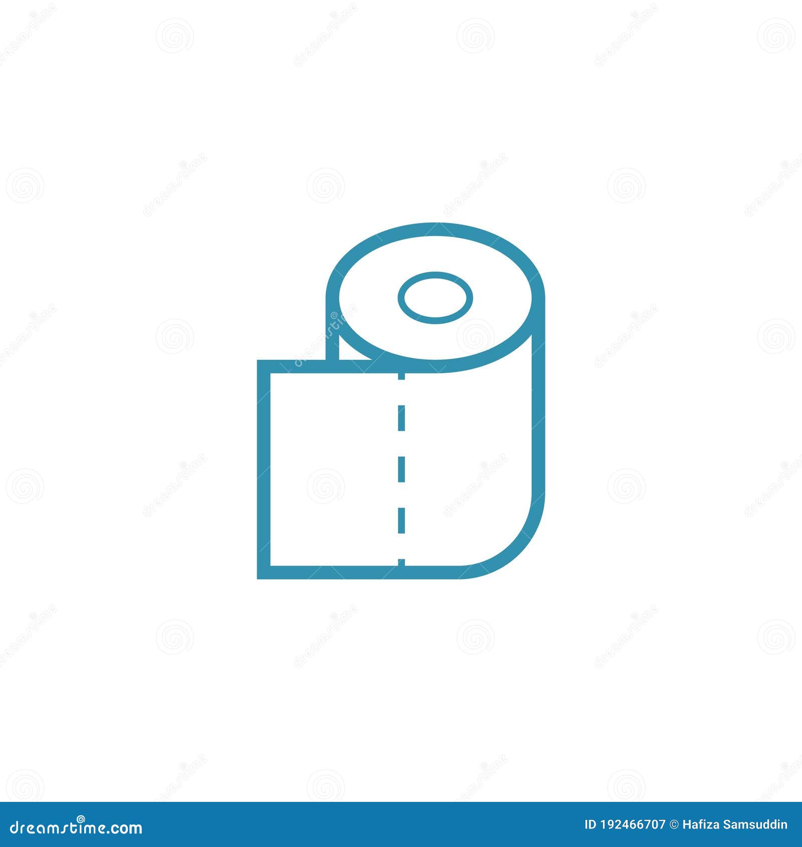Toilet Paper Roll. Vector Illustration Decorative Design Stock Vector ...