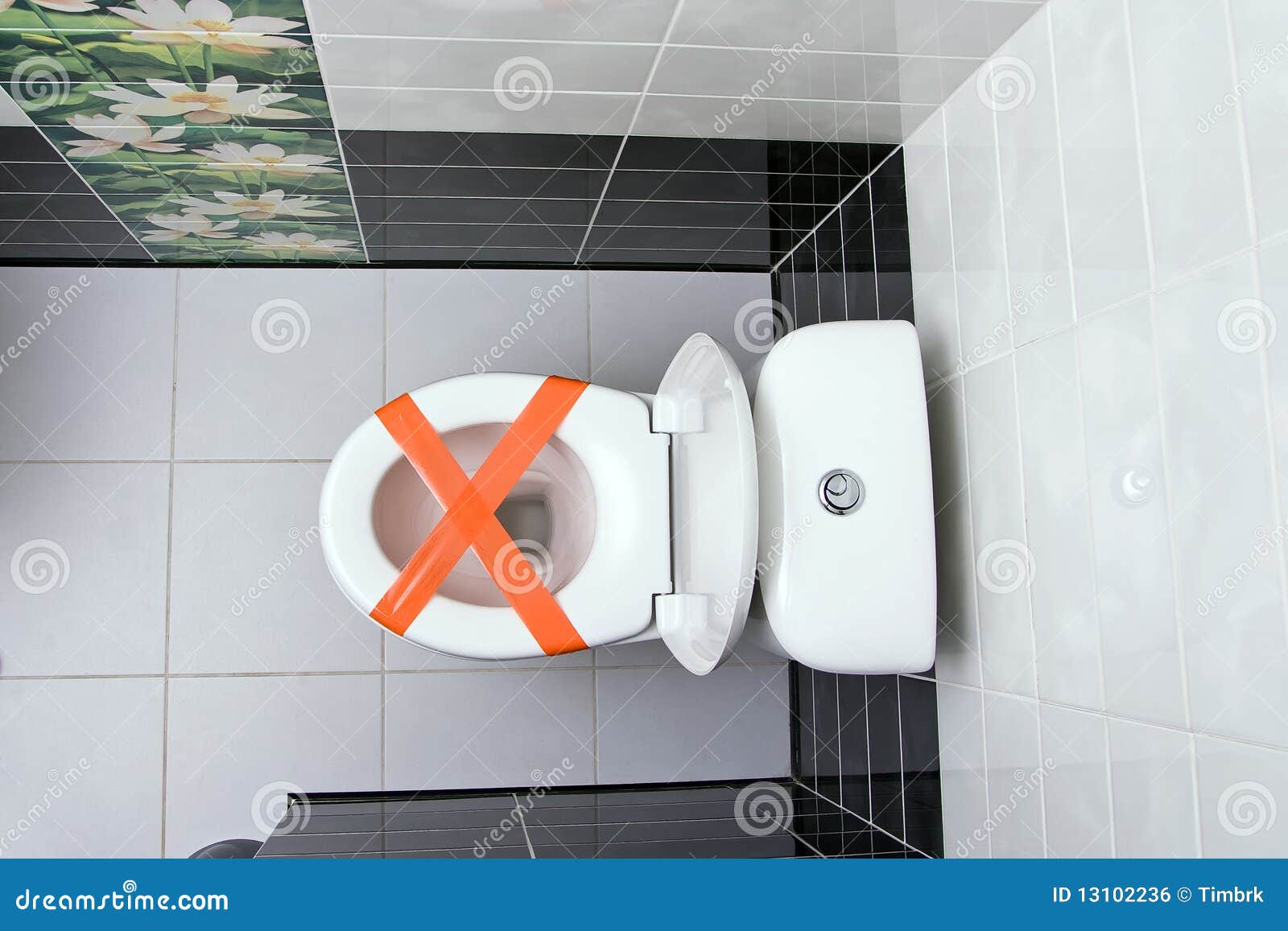 Toilet prohibition stock photo. Image of indoors, restroom - 13102236