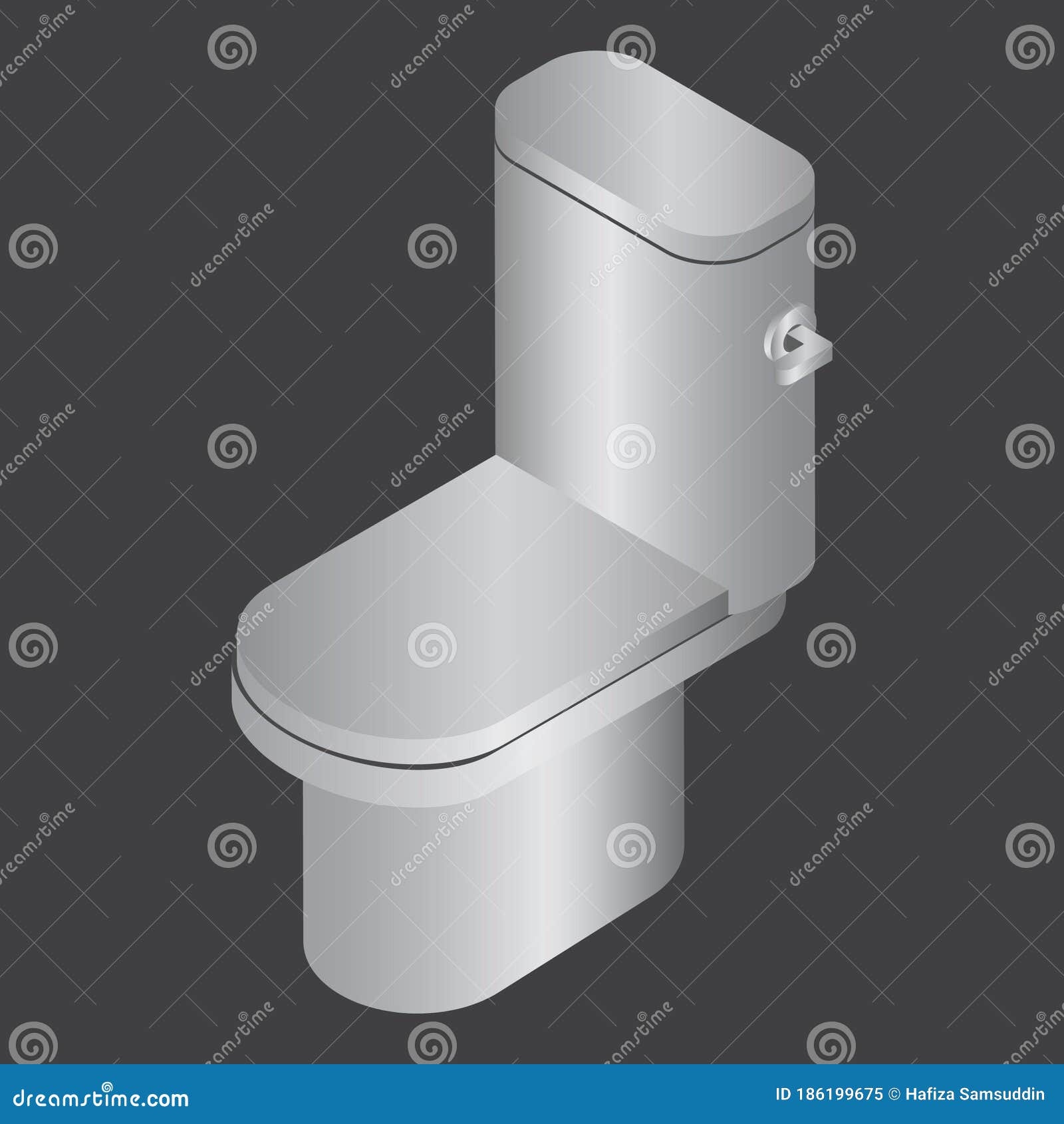 Toilet Seat. Vector Illustration Decorative Design Stock Vector ...