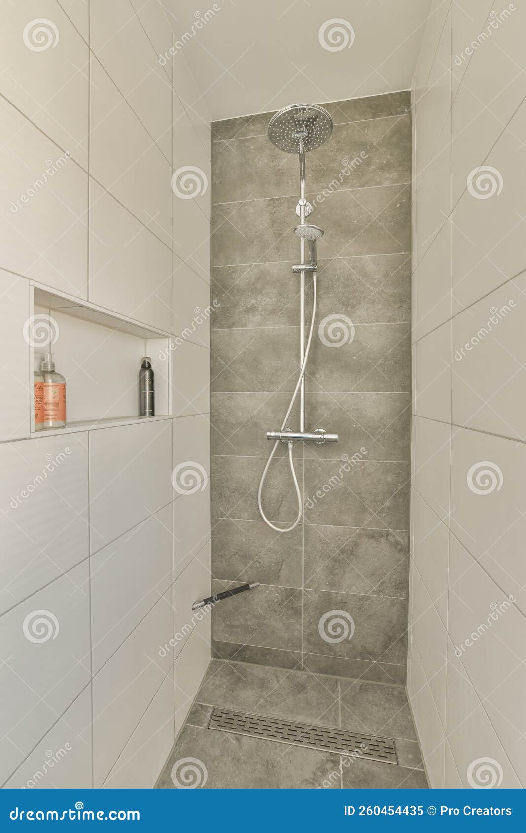 Toilet And Shower In Bathroom Stock Image Image Of Reflection Hygiene 260454435