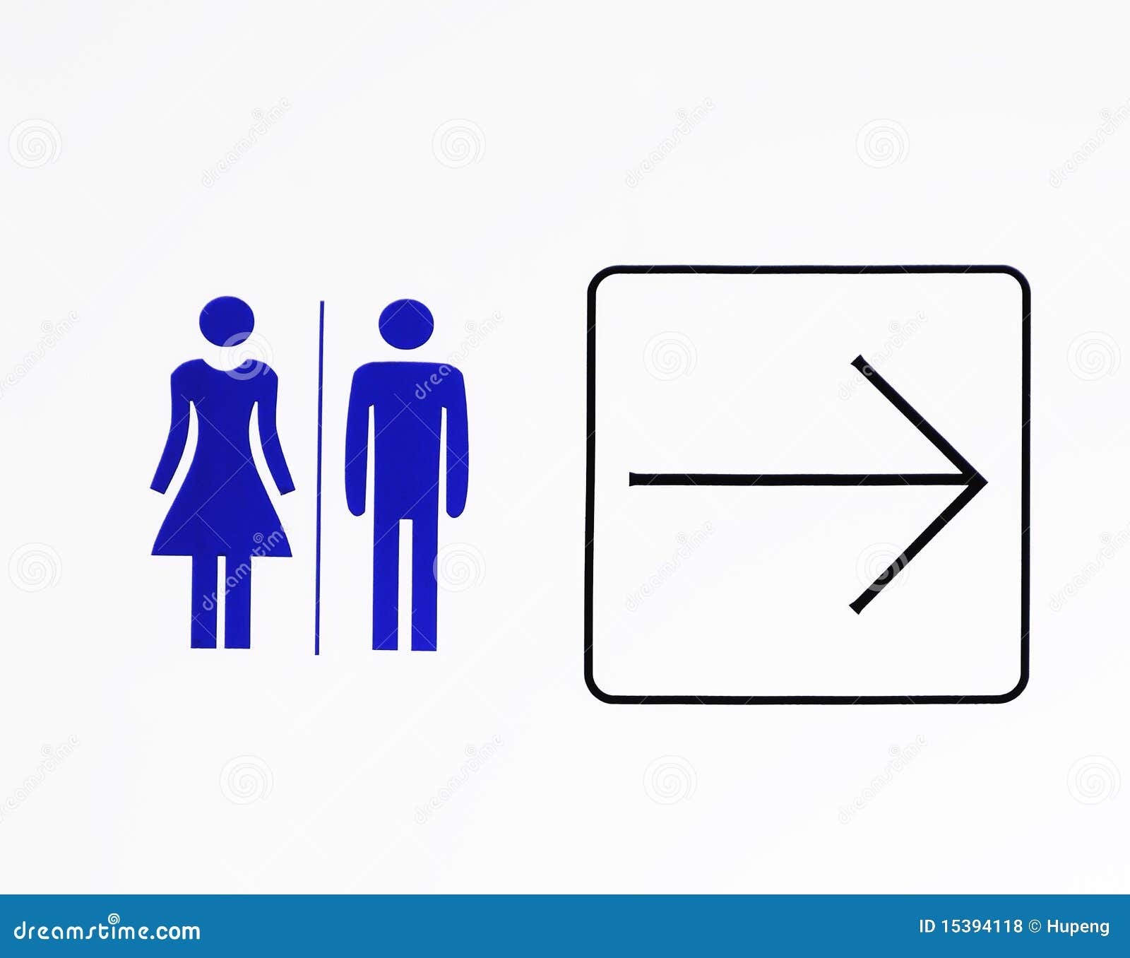 Toilet sign stock photo. Image of symbol, cube, sanitary - 15394118