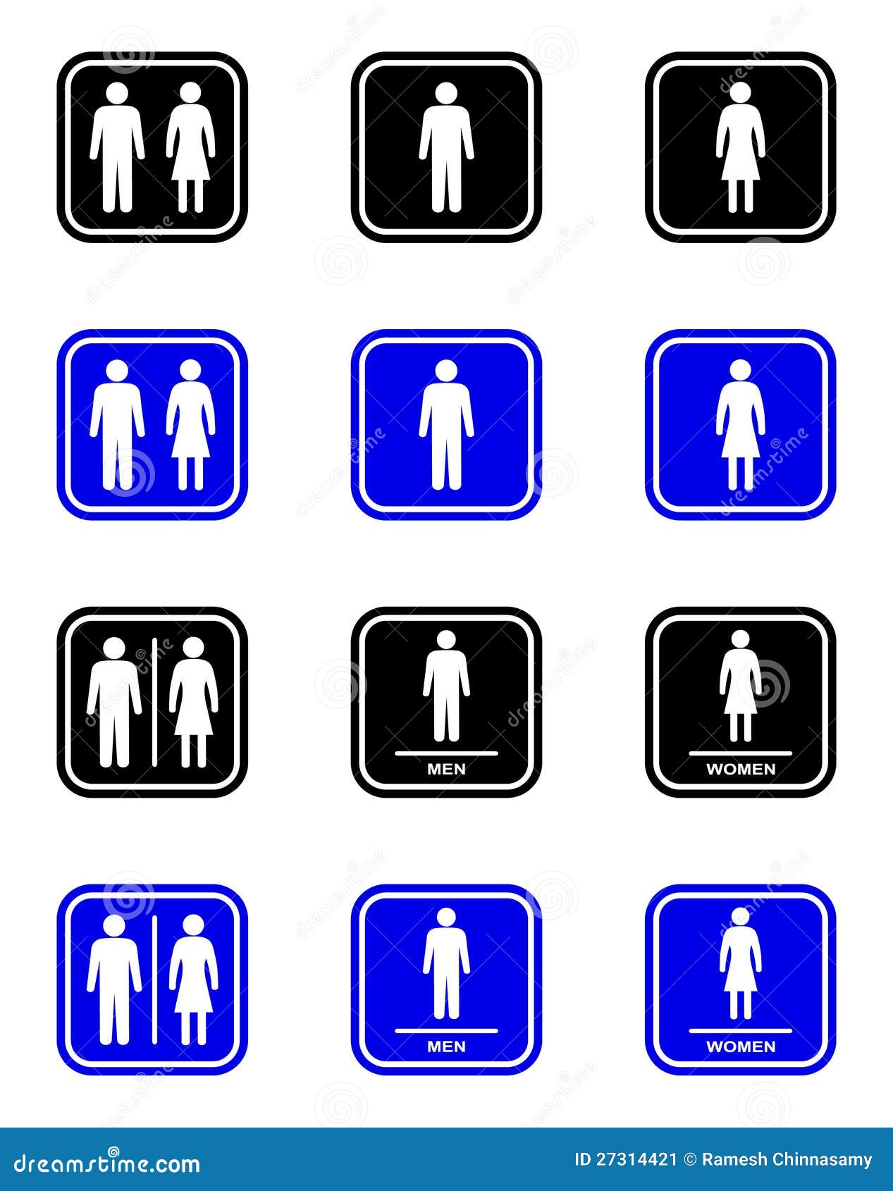 Toilet sign stock vector. Illustration of girl, female - 27314421