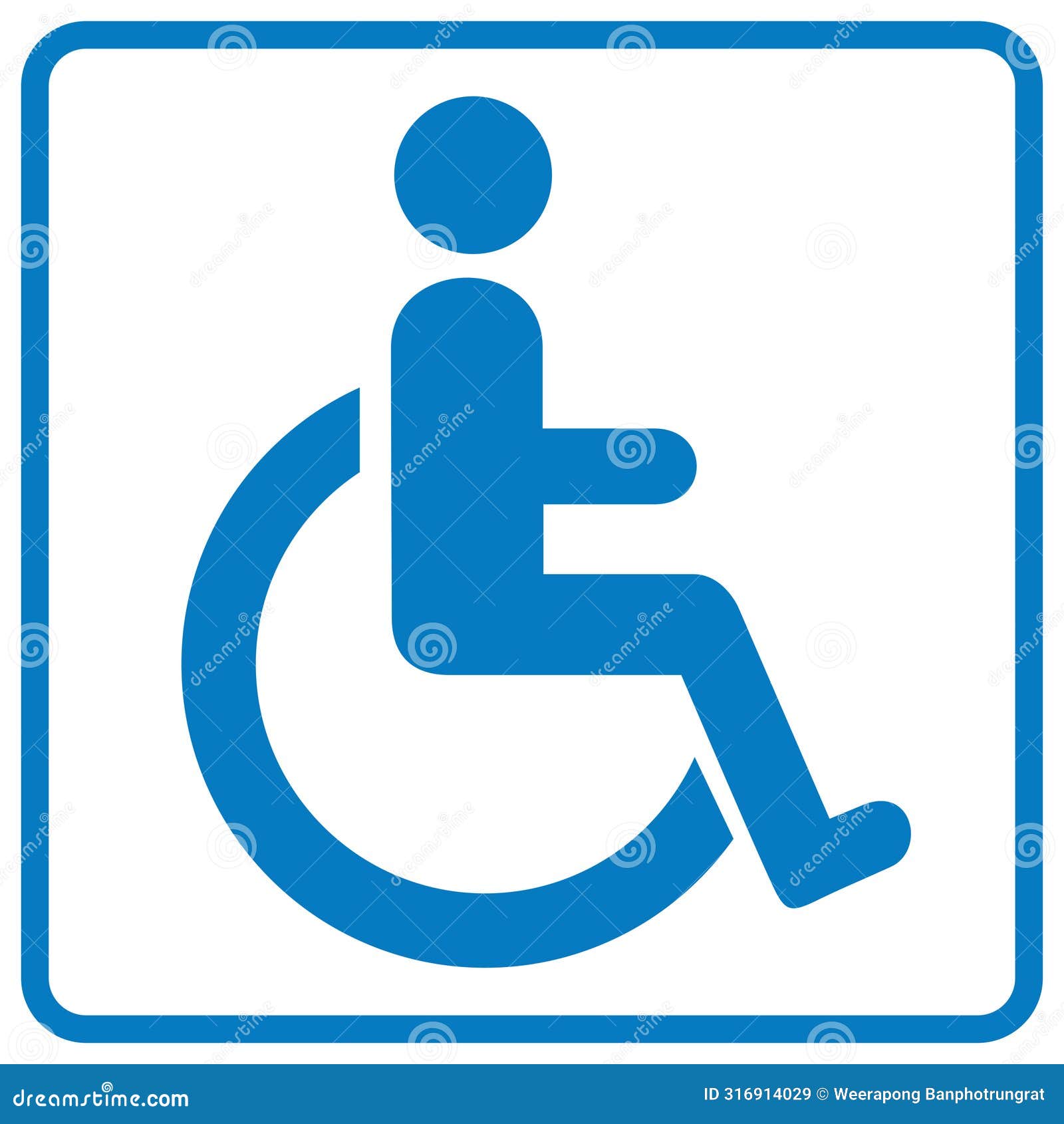 Restroom Sign for Disabled on the Wheelchair, Toilet Vector for ...