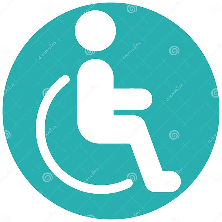 Restroom Sign for Disabled on the Wheelchair, Toilet Vector for ...