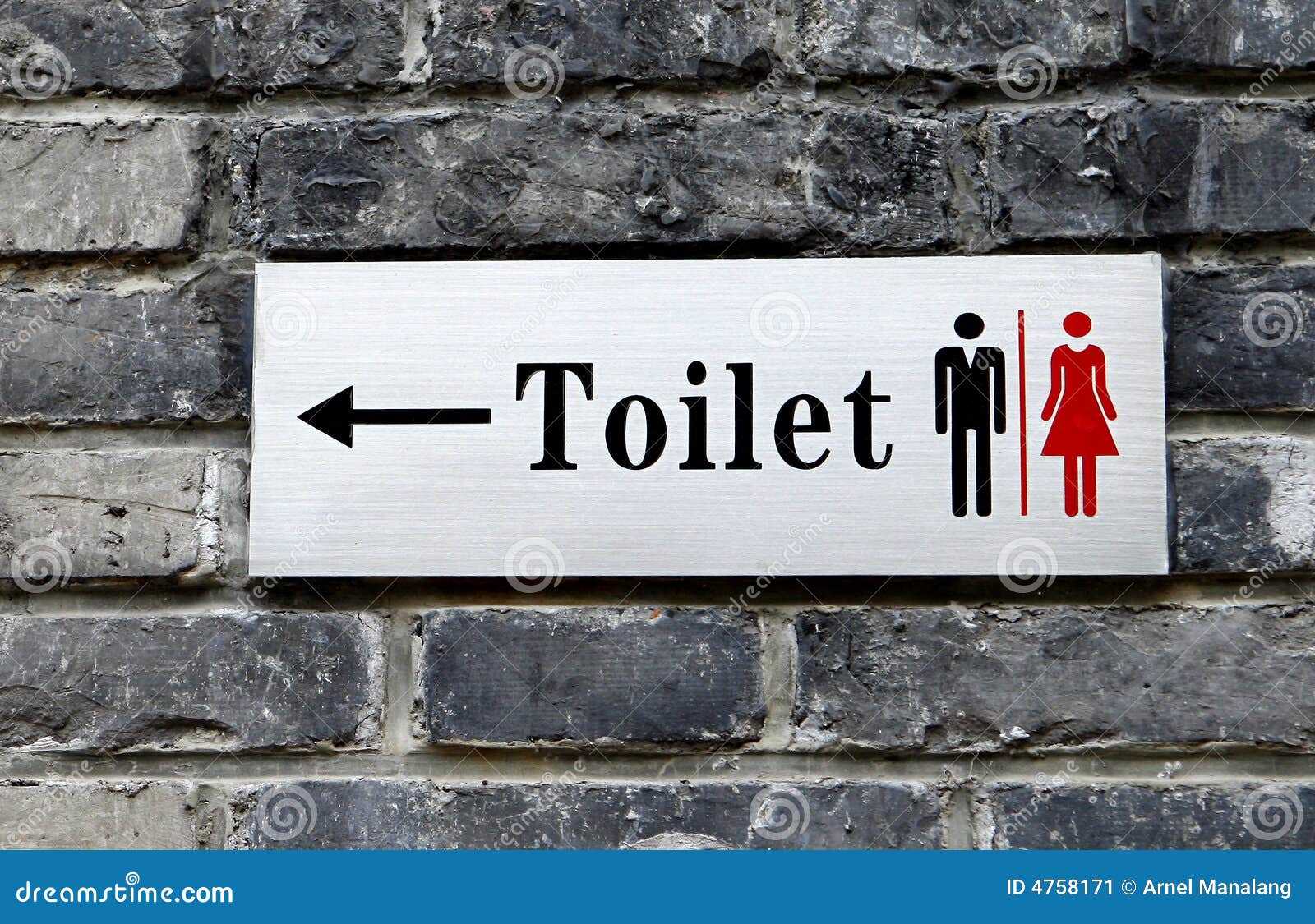 Toilet Sign stock image. Image of direction, directional - 4758171
