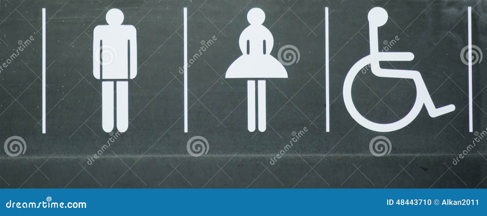 Toilet sign on green stock photo. Image of female, blue - 48443710