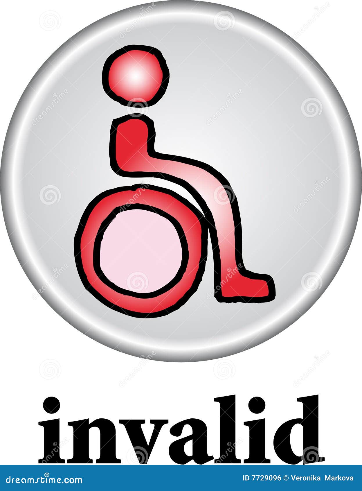 Toilet sign - WC invalid stock vector. Illustration of generated - 7729096