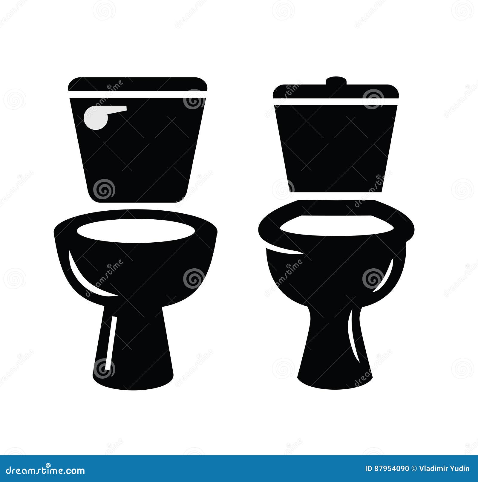 Toilet symbol vector stock vector. Illustration of white - 87954090