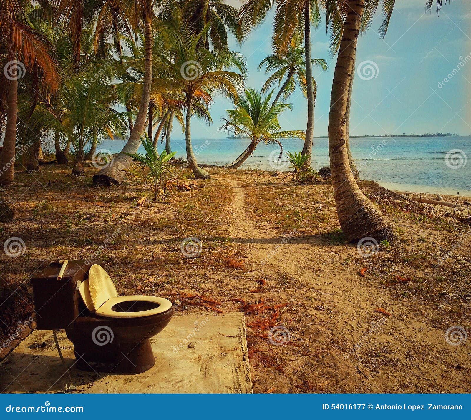 Toilet time stock image. Image of summer, islands, toilet - 54016177