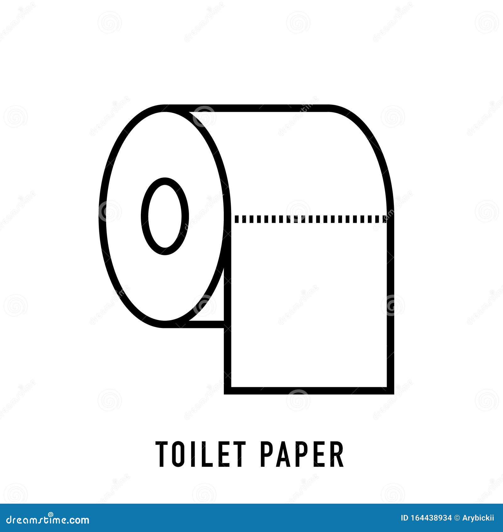 Toilet Tissue Paper Roll Vector Icon Stock Vector - Illustration of ...