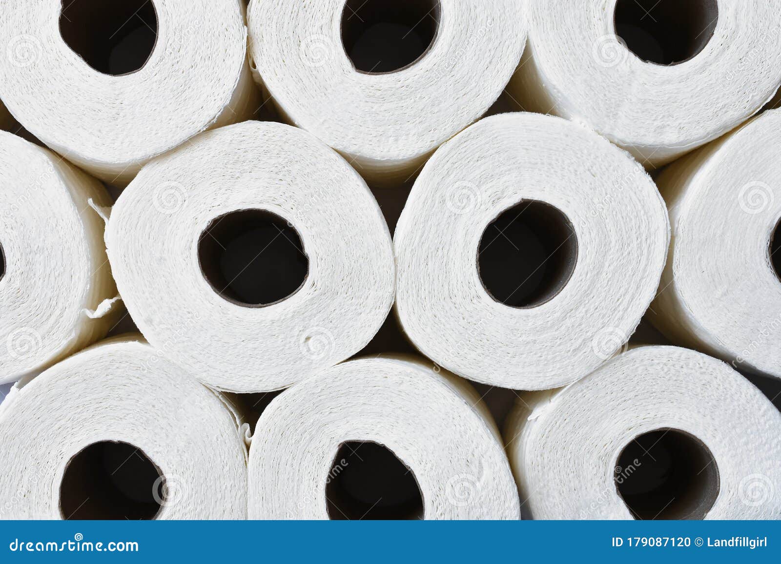 Toilet Tissue Rolls stock photo. Image of roll, recycle - 179087120