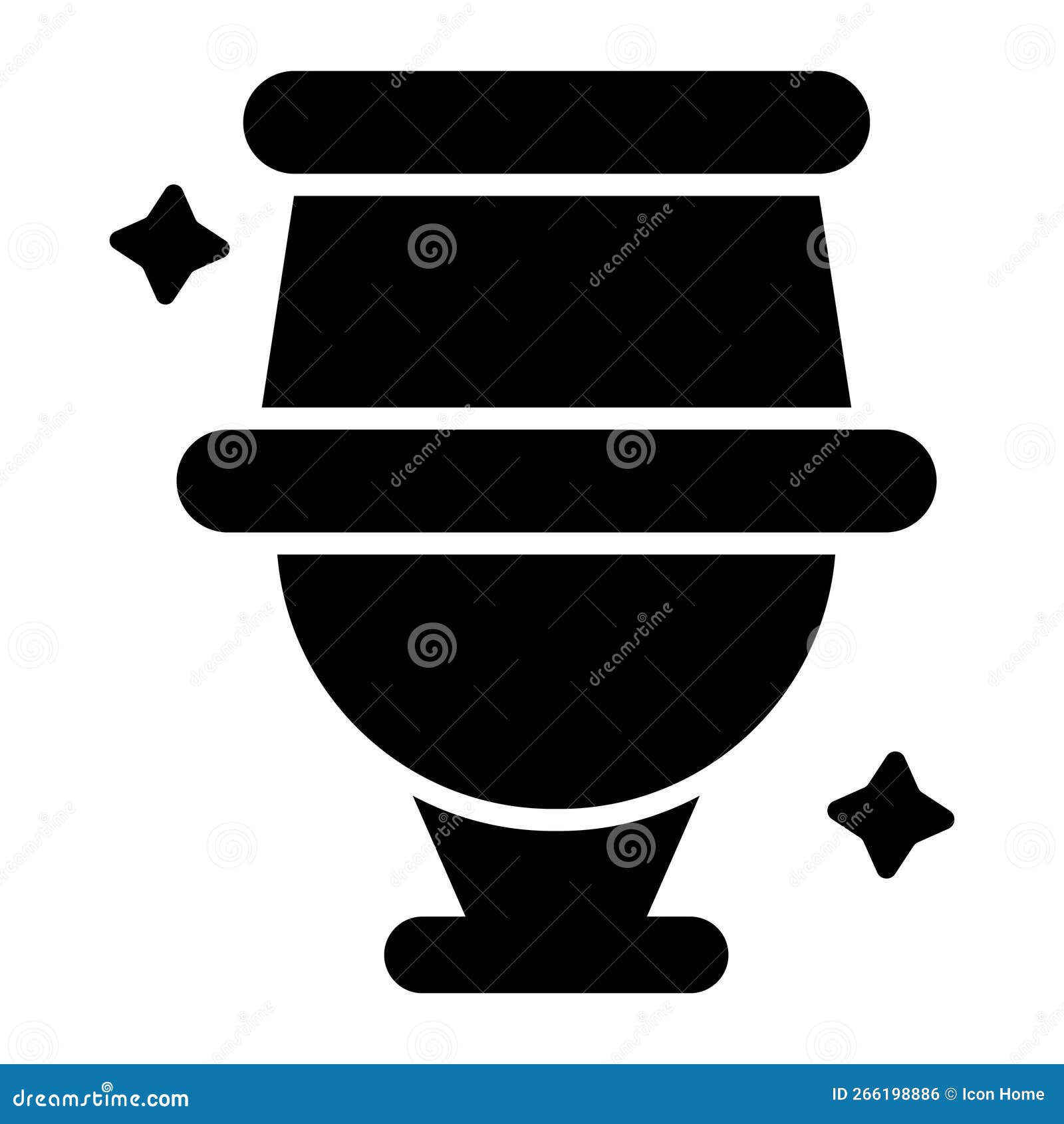 Toilet Vector Design of Flush Icon Stock Vector - Illustration of ...