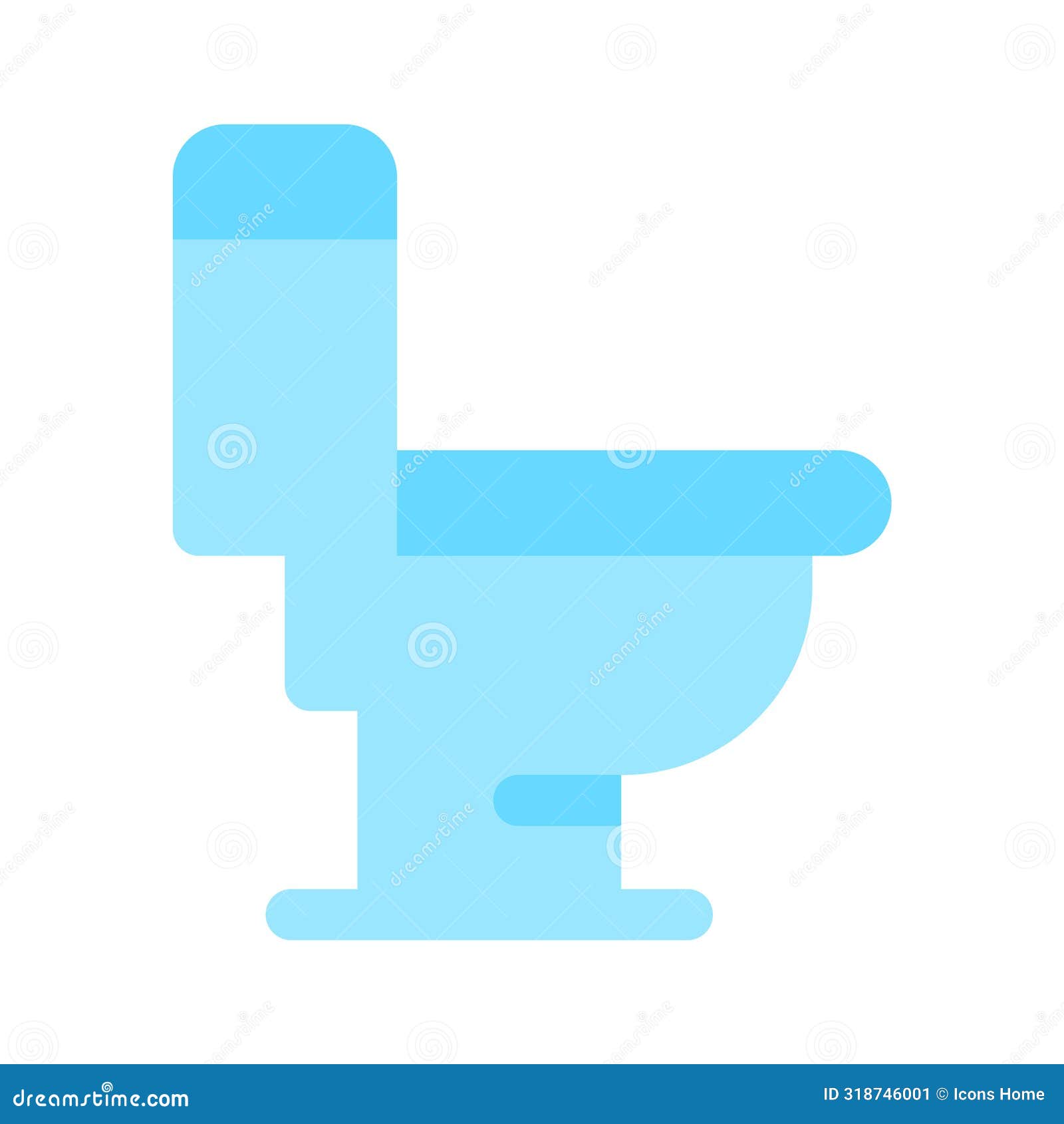 Toilet Vector Design of Flush Icon Stock Vector - Illustration of ...
