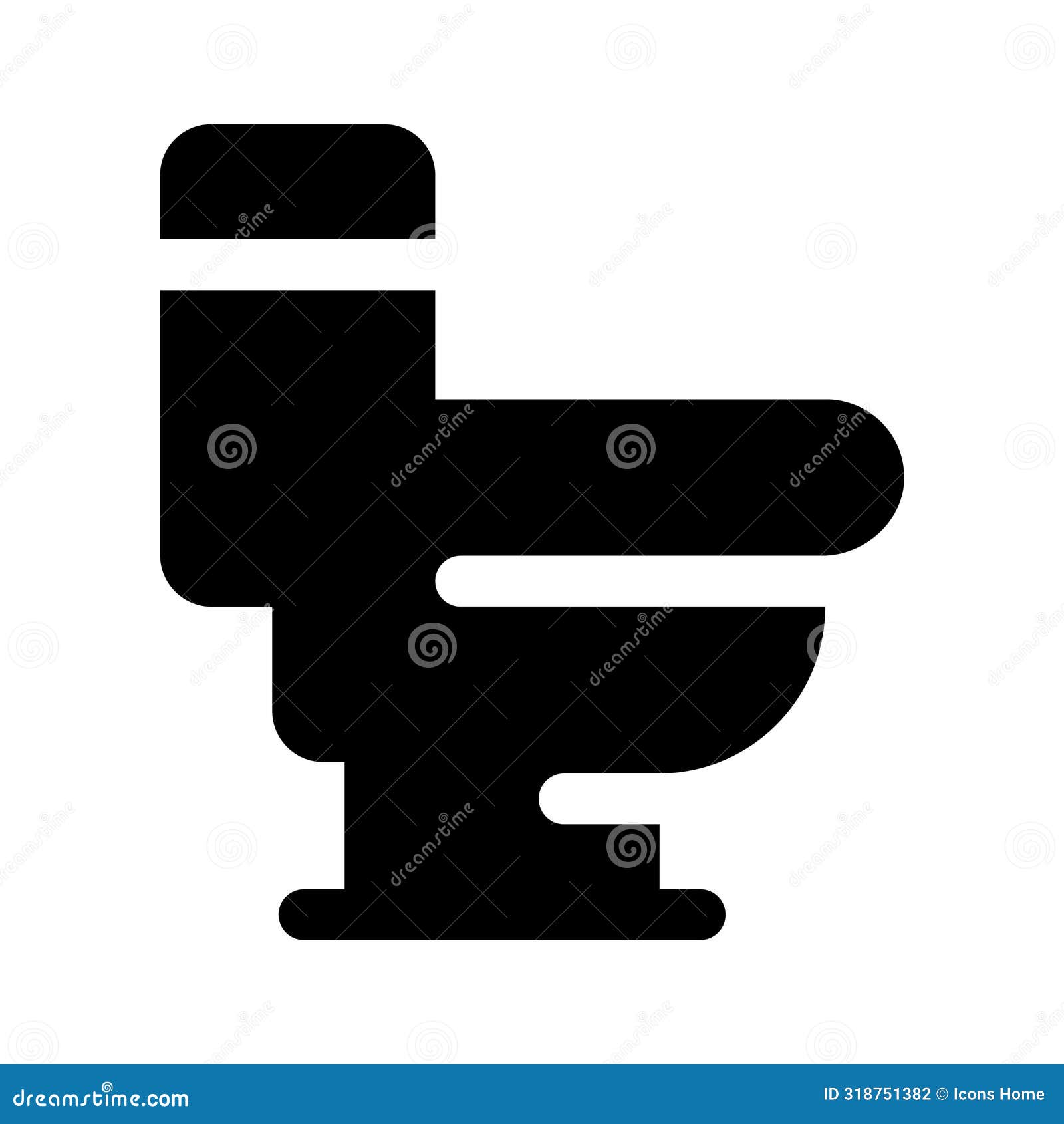 Toilet Vector Design of Flush Icon Stock Vector - Illustration of ...
