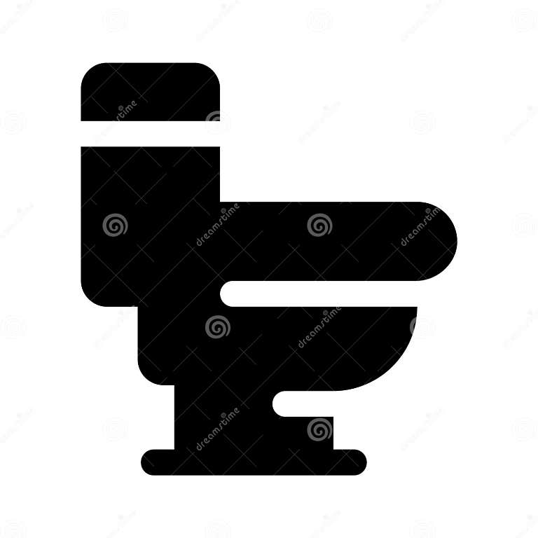Toilet Vector Design of Flush Icon Stock Vector - Illustration of ...