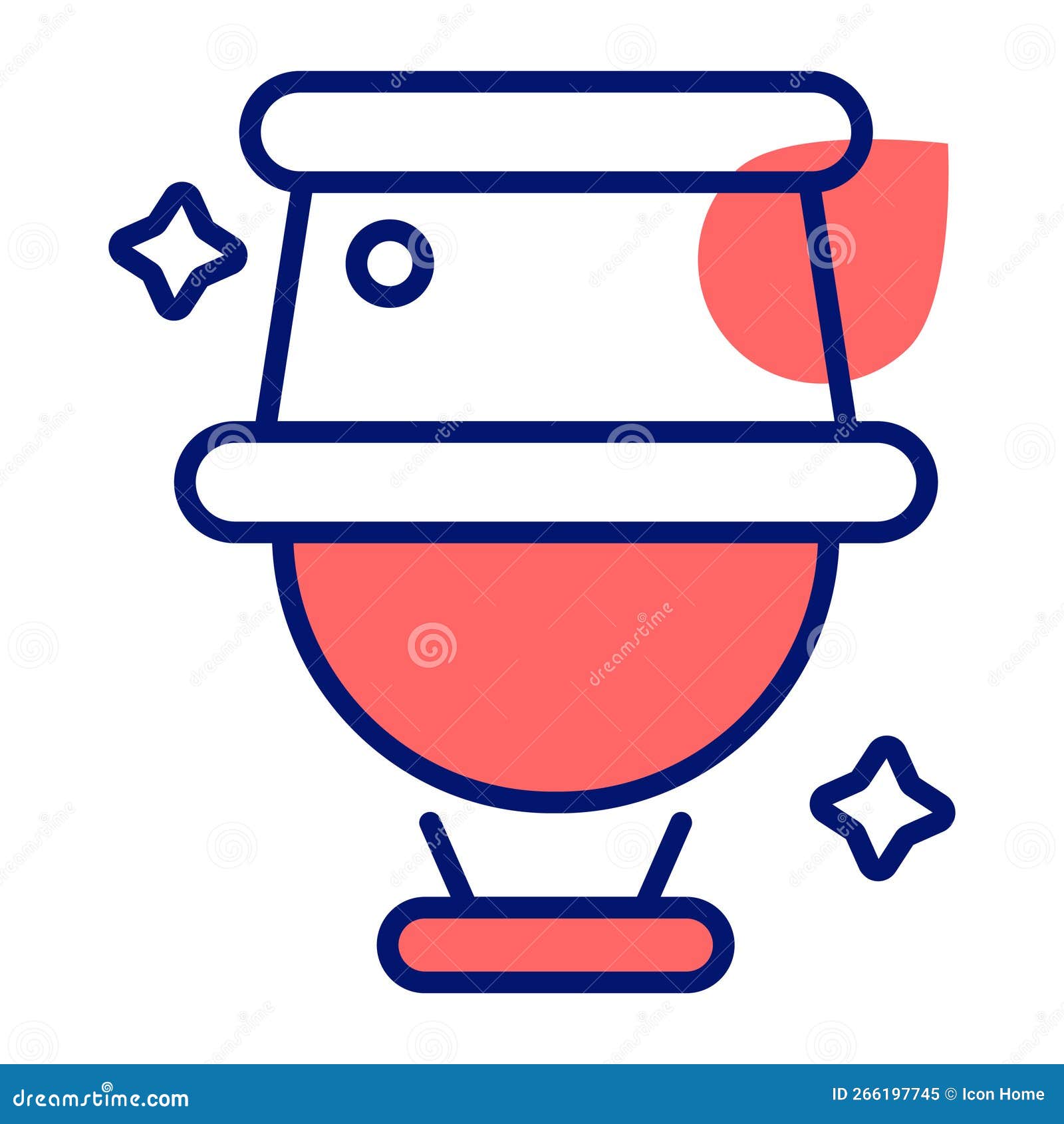 Toilet Vector Design of Flush Icon Stock Vector - Illustration of wash ...
