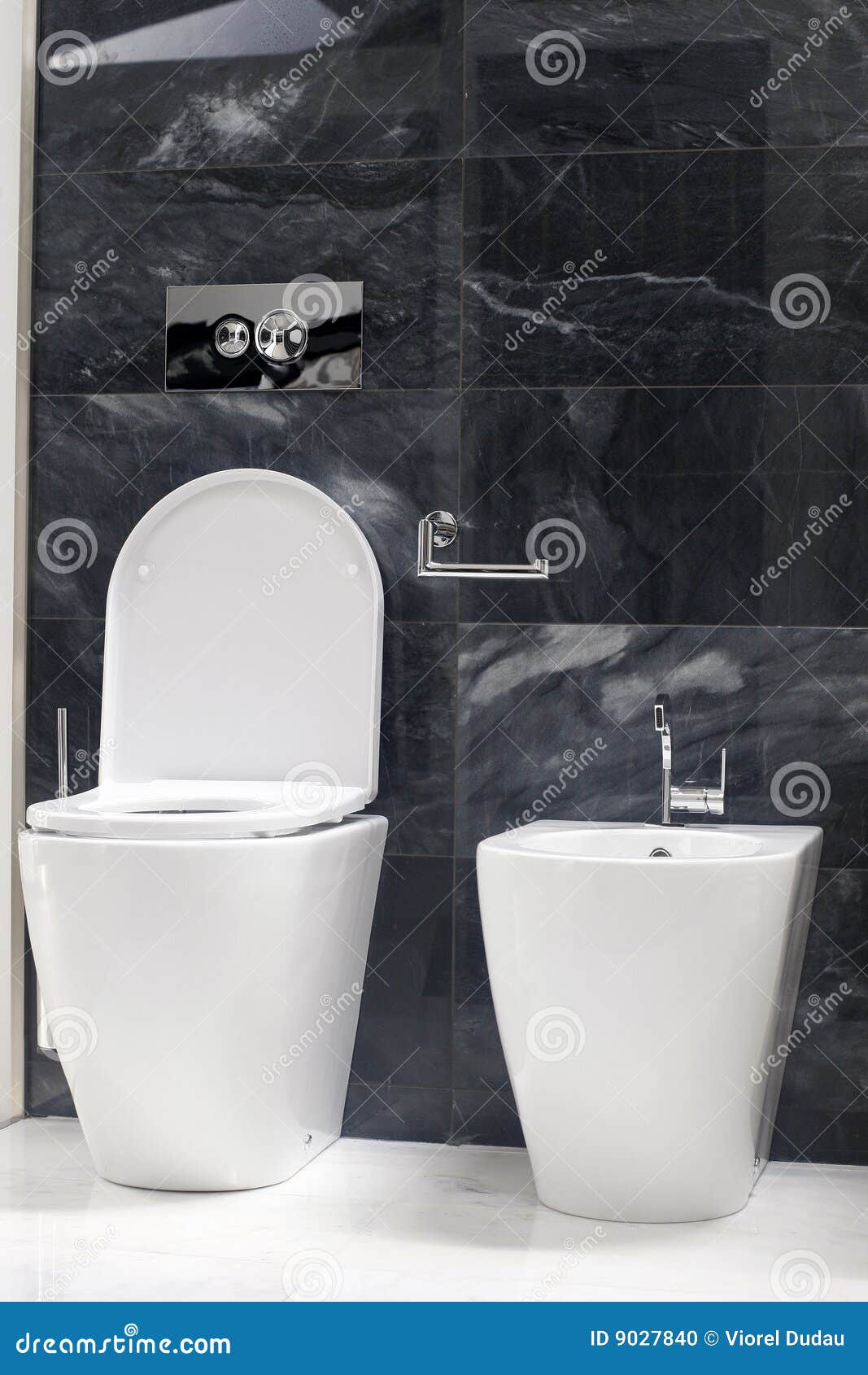 Toilet WC and bidet stock photo. Image of glass, bidet - 9027840