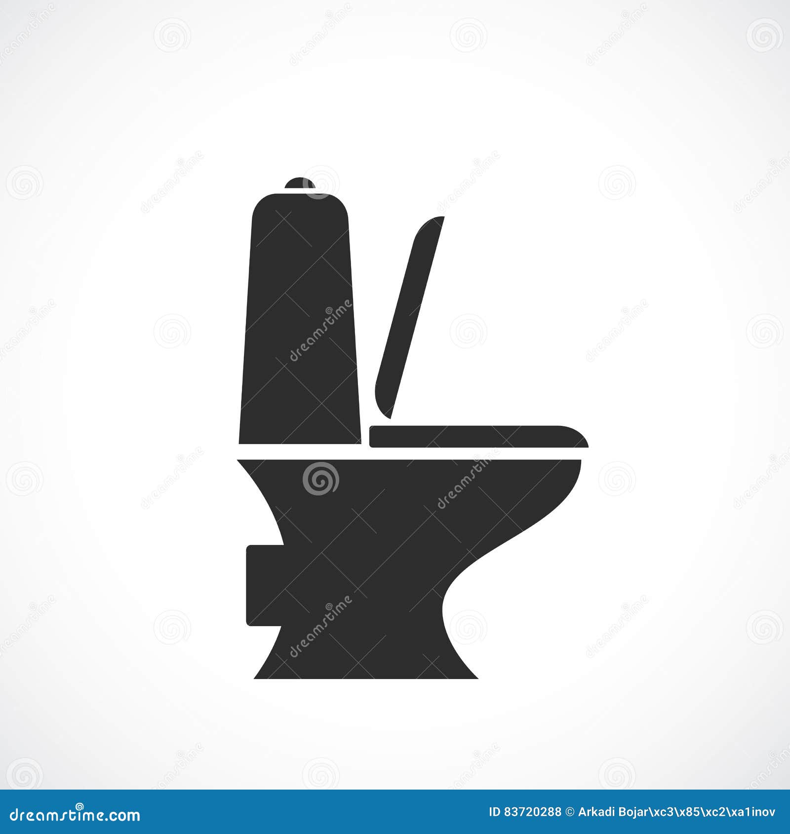 Toilet wc vector icon stock vector. Illustration of background - 83720288