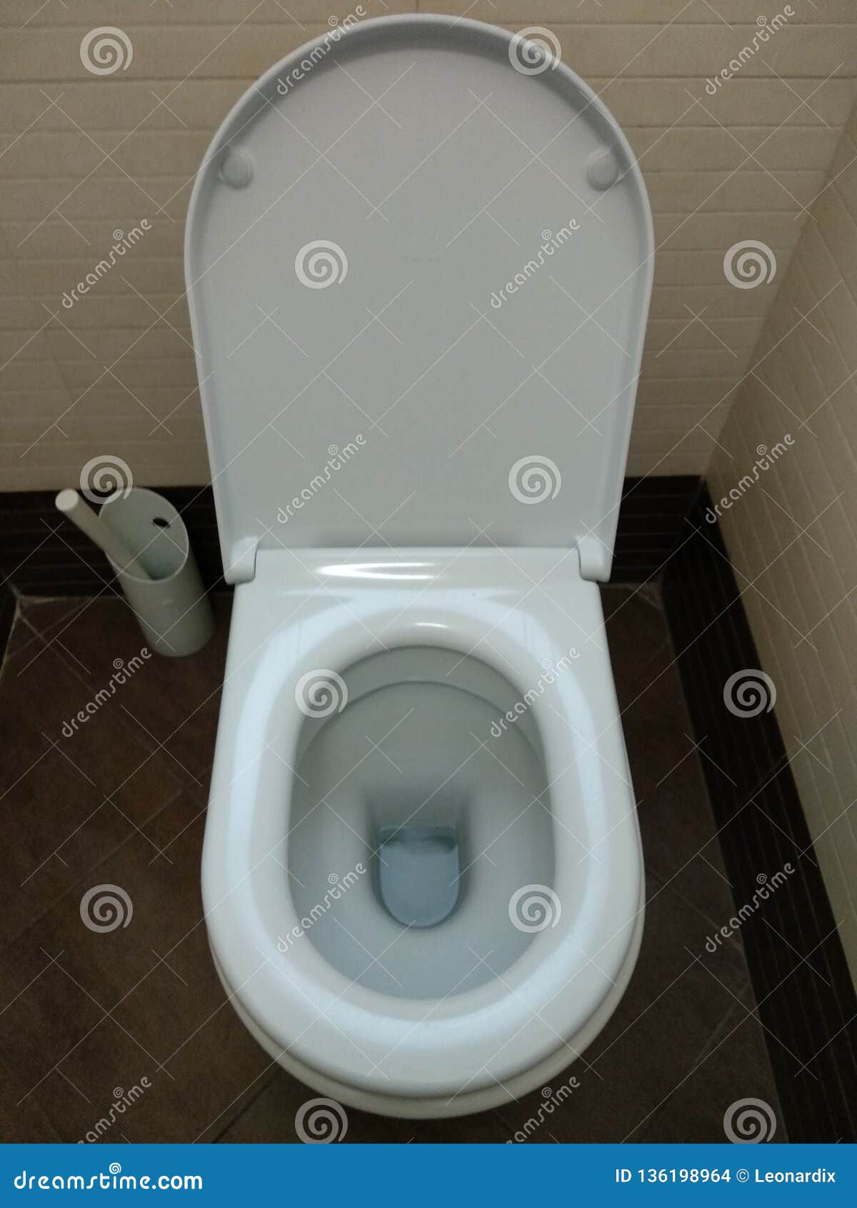 Toilette stock photo. Image of open, white, closet, water - 136198964