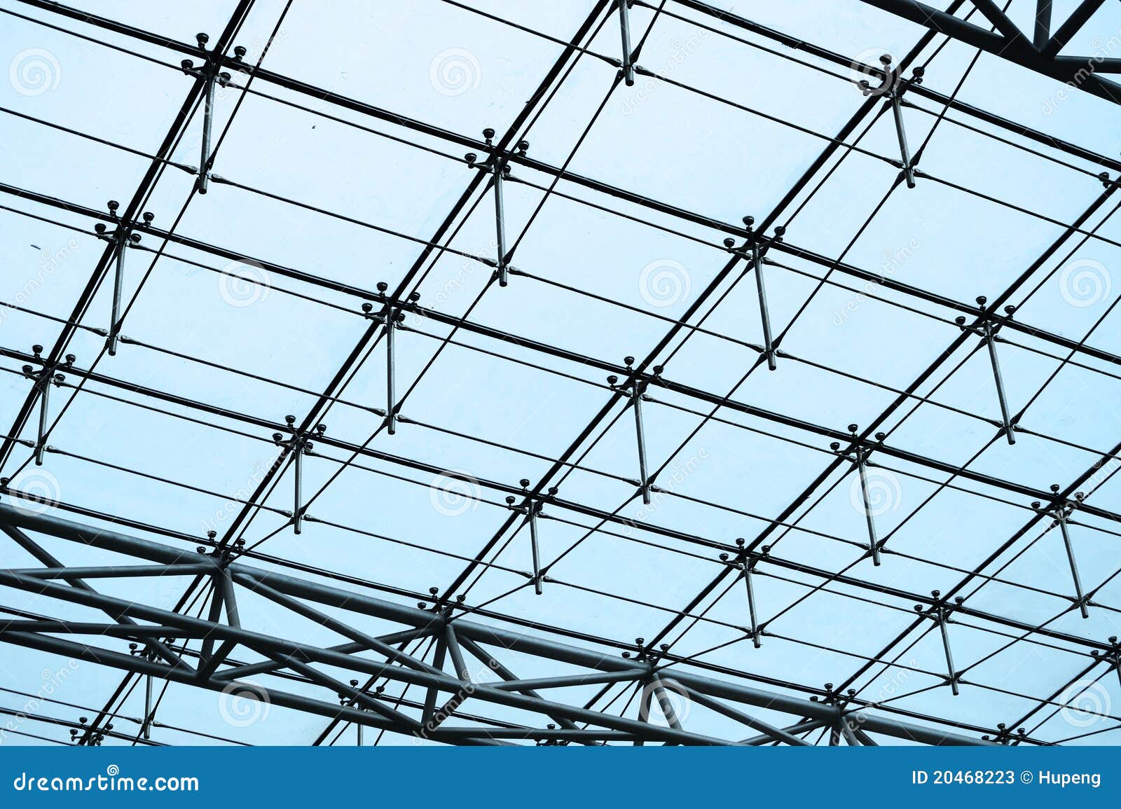 Toit De Structure Métallique Et En Verre Image stock - Image du ...