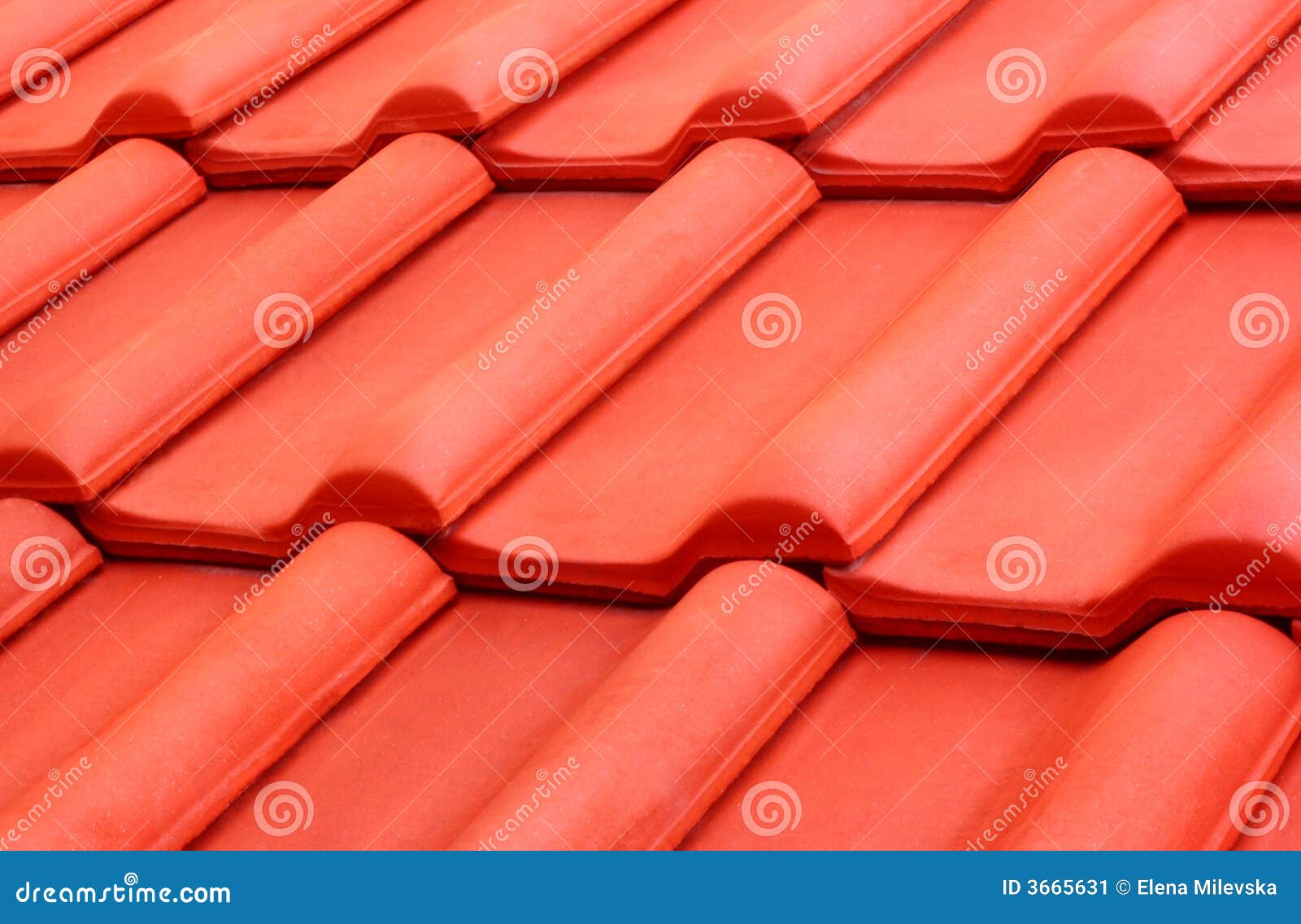 Toit de tuile orange image stock. Image du industriel - 3665631