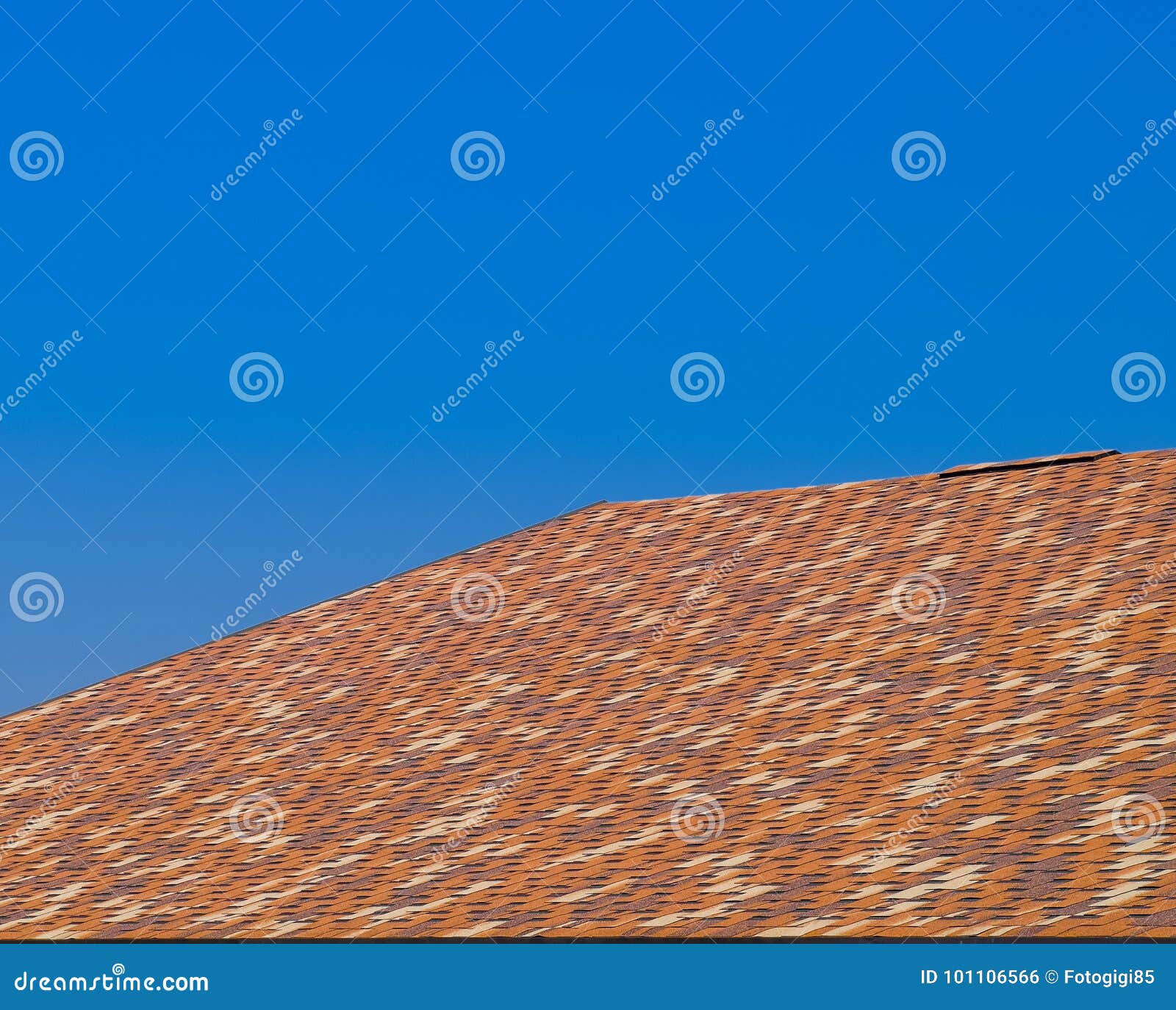 Toit Des Bardeaux Bitumeux Multicolores Bardeaux Modelés De Bitume ...