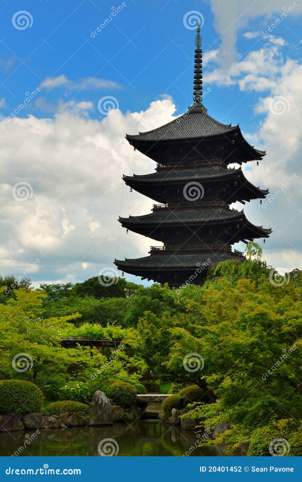 Toji Pagoda stock photo. Image of pagodas, asia, asian - 20401452