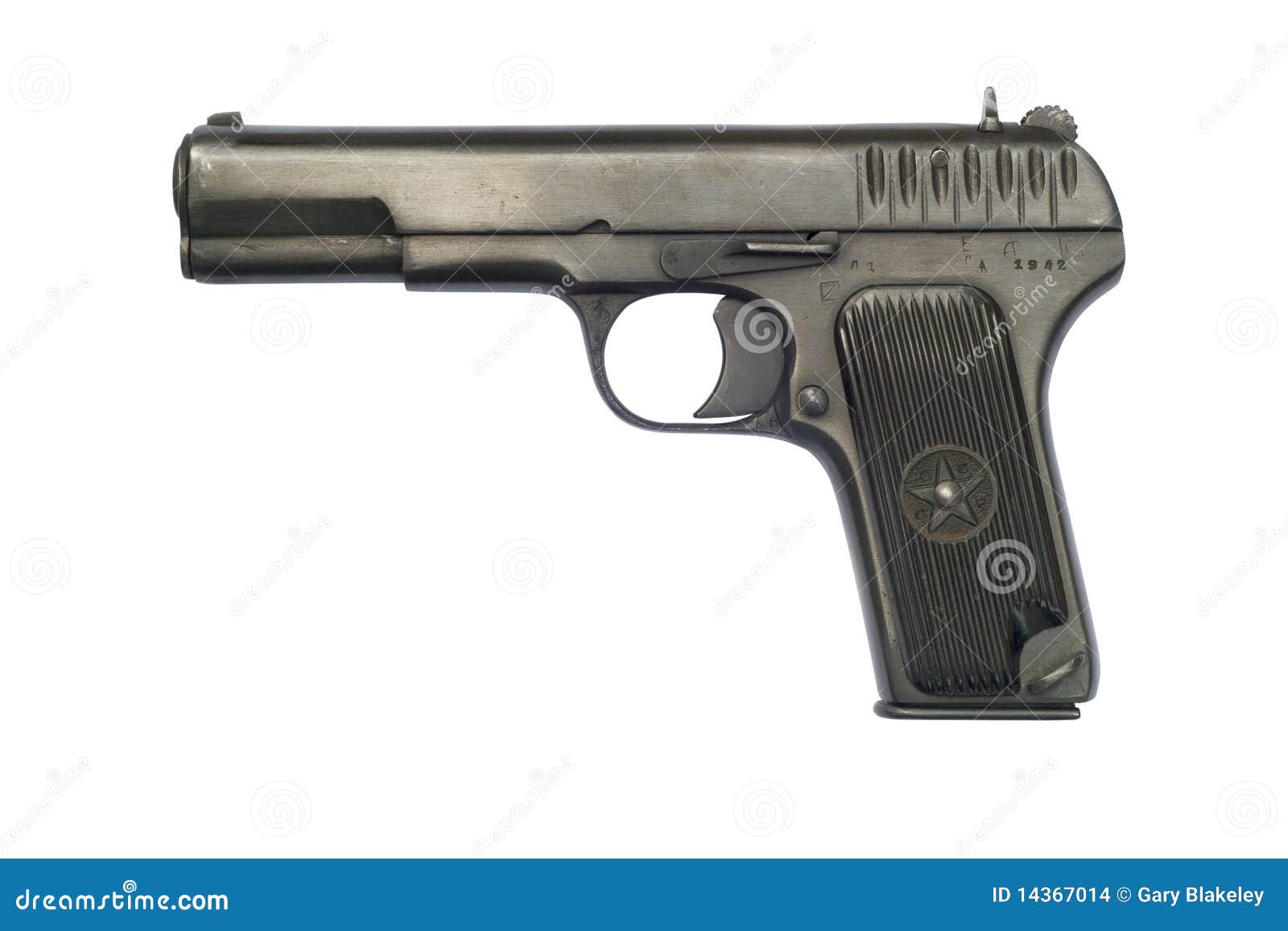 Tokarev TT33 Pistol stock photo. Image of side, handgun - 14367014