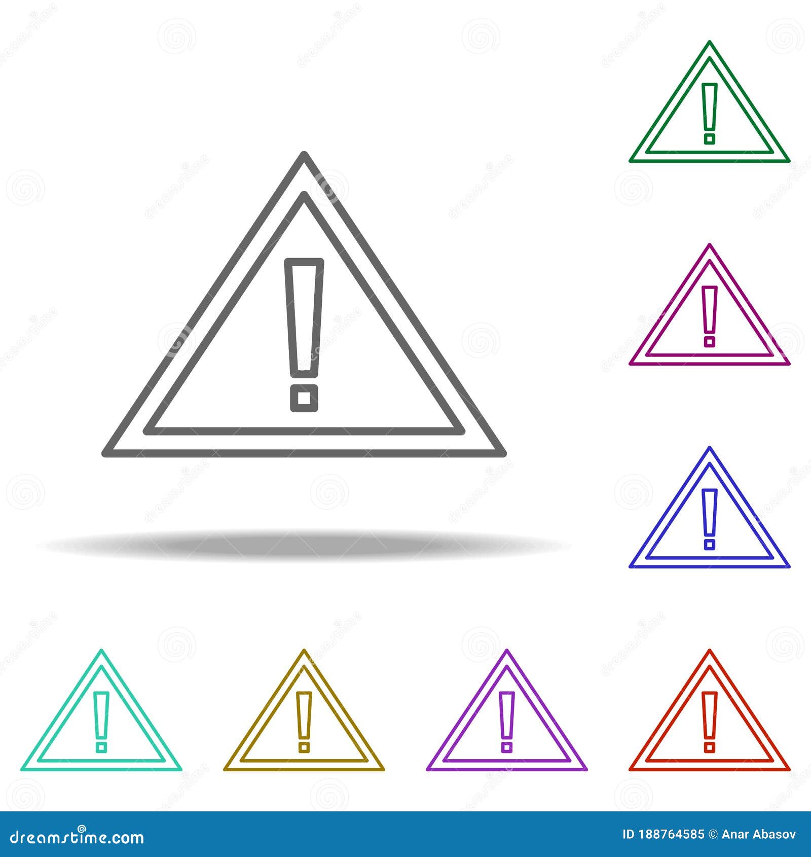 Token of Attention Outline Icon. Elements of Construction in Multi ...