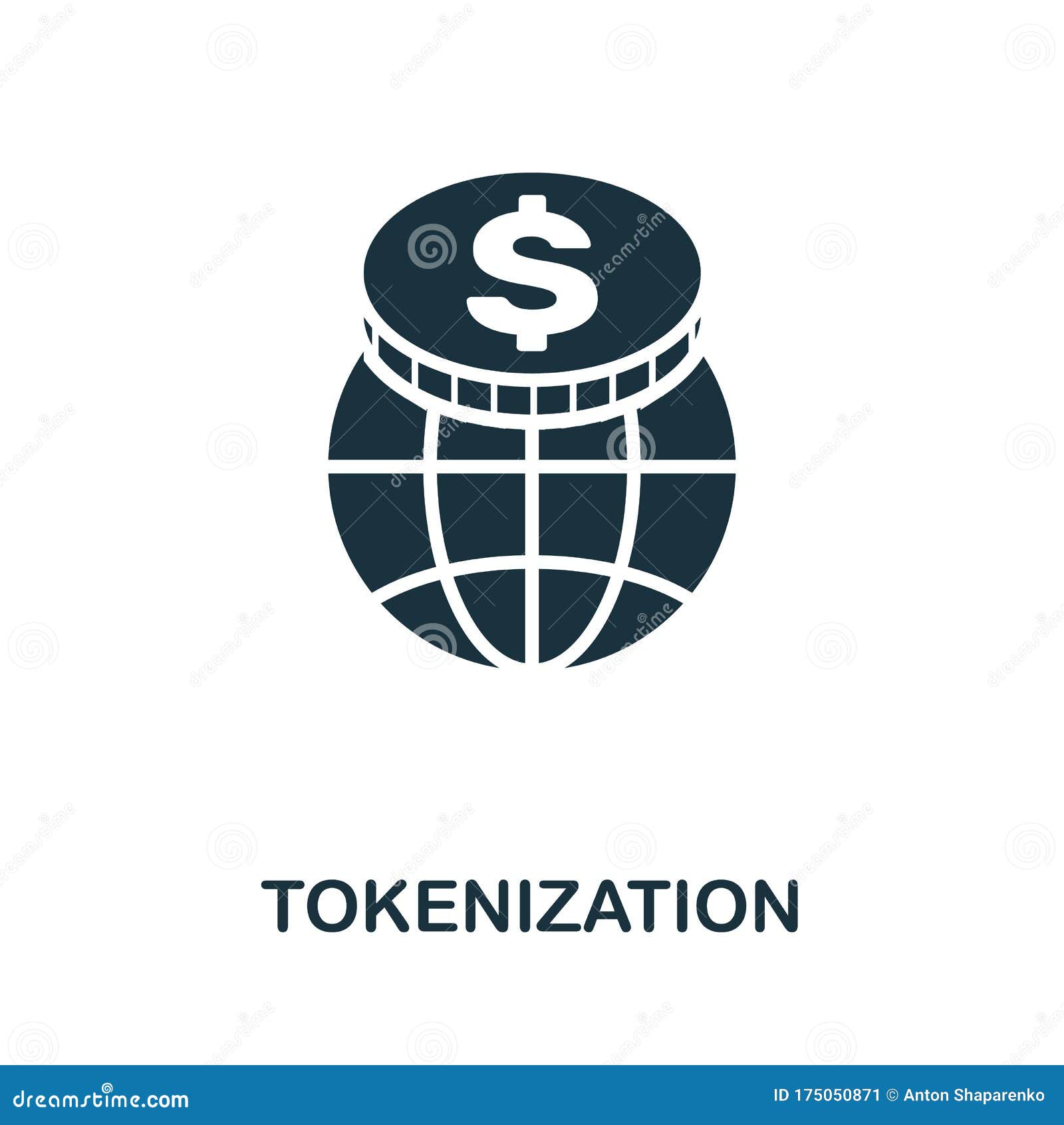 Tokenization Icon. Simple Element from Business Disruption Collection ...
