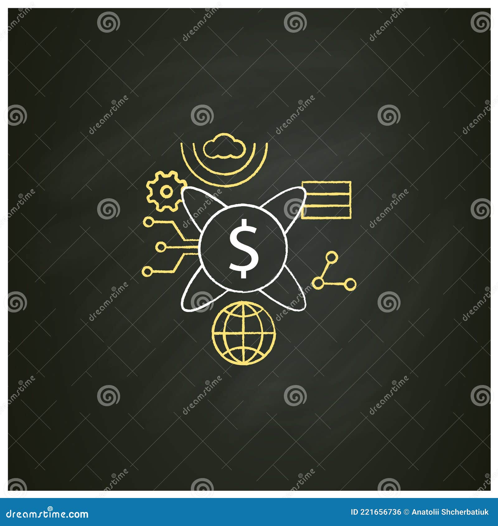 Tokenization Icon Set. Four Elements In Diferent Styles From Fintech ...
