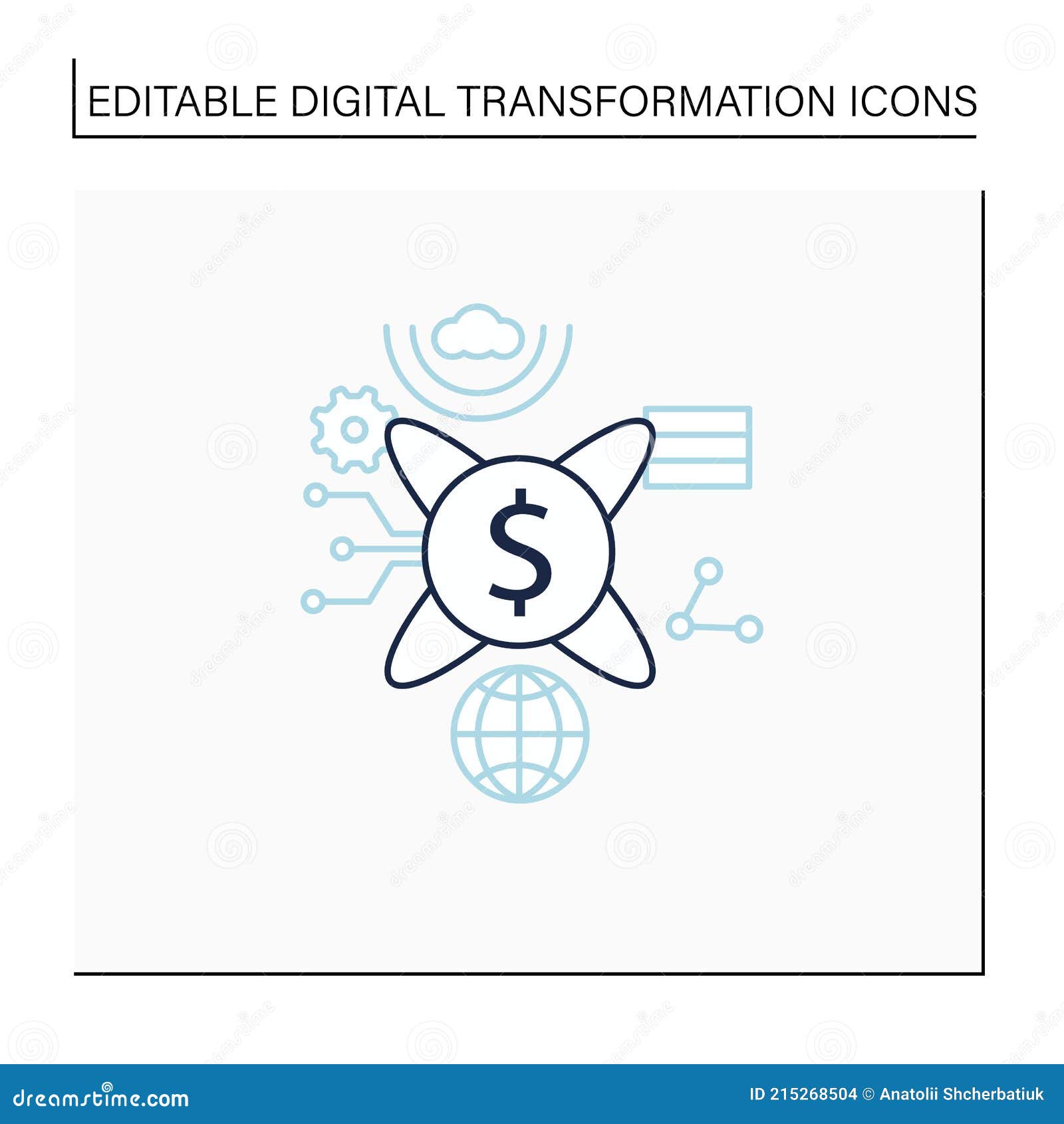 Tokenization Technologies Line Icon Stock Vector - Illustration of ...