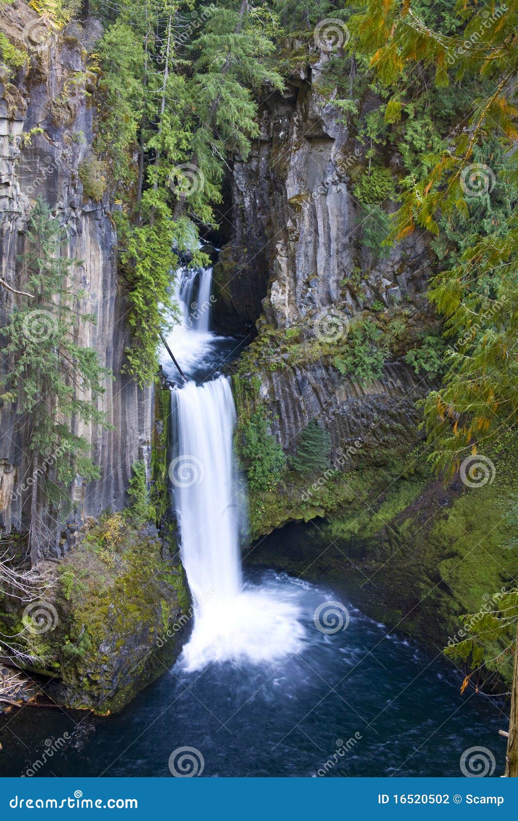 Toketee Falls, Oregon stock photo. Image of byway, southern - 16520502